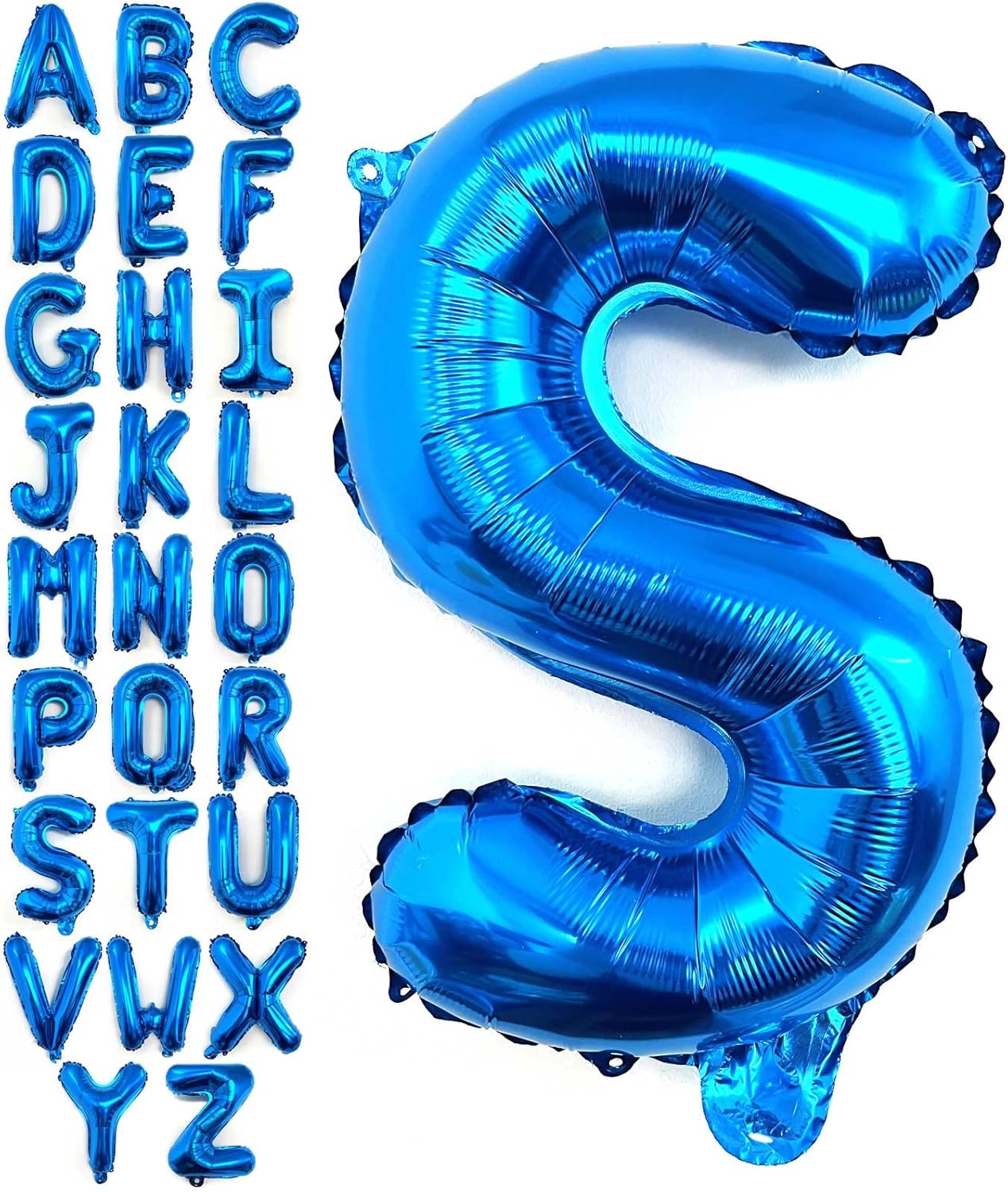 Amazon.com: Lovoir 40 Inch Large Blue Letter S Balloons Big Size Jumbo ...