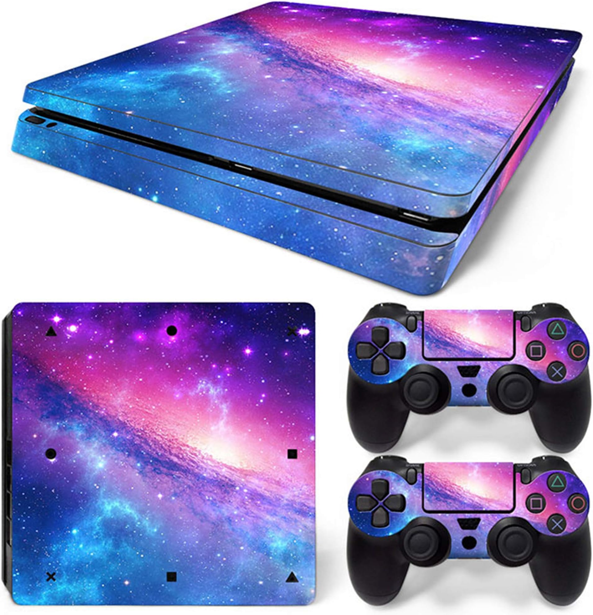 Amazon.com: Ps4 Slim Stickers Full Body Vinyl Skin Decal Cover for ...