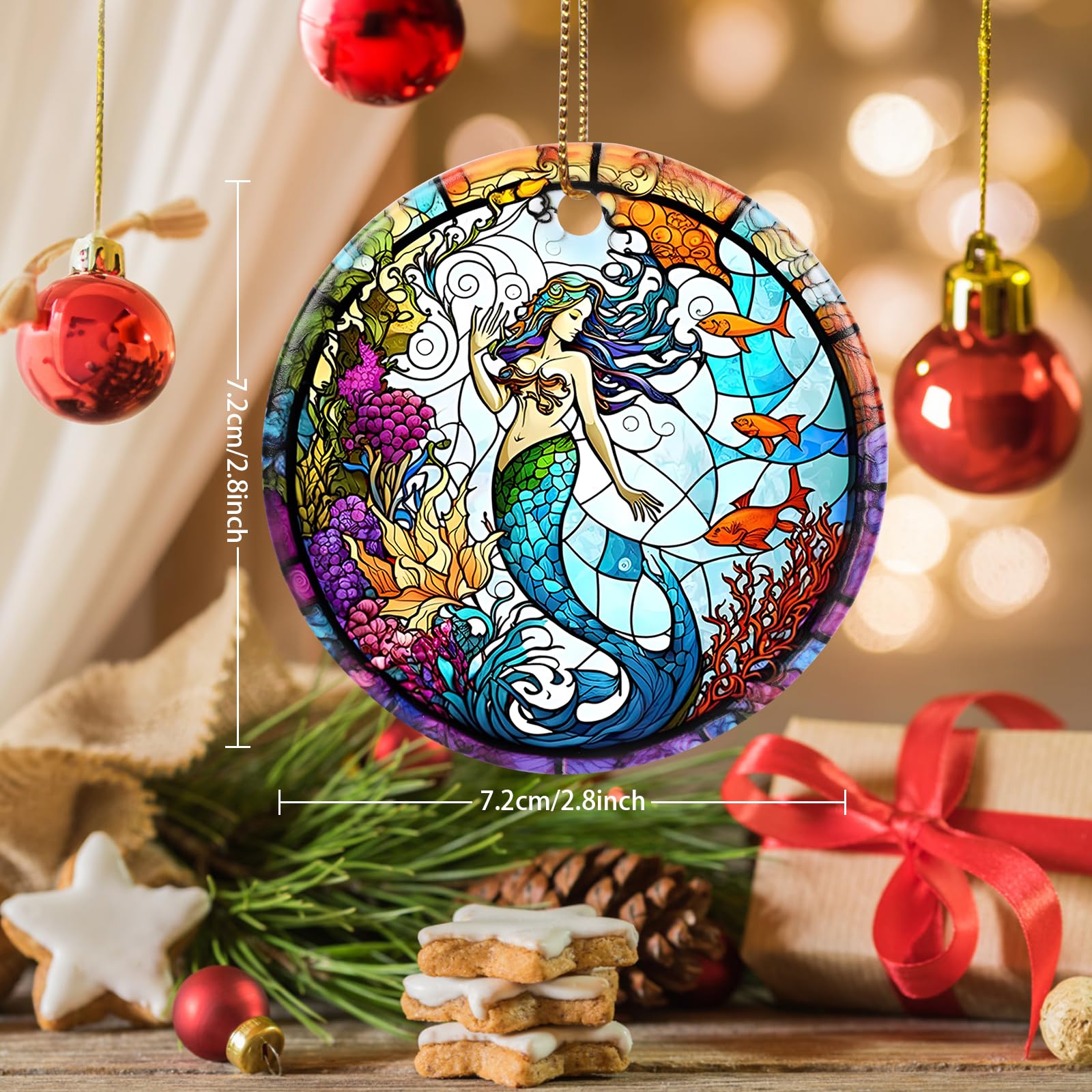 Adorno Para árbol De Navidad Con Forma De Sirena