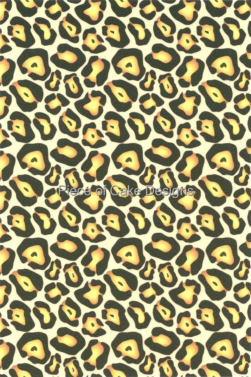 Amazon.com: 3" Round ~ Light Cheetah Print Background ~ Edible Cake ...