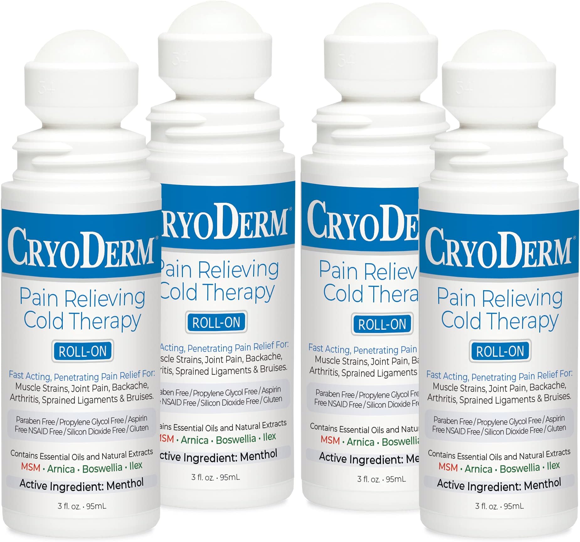 Amazon.com : CryoDerm Pain Relieving, 3 Fl Oz (Pack of 4) : Health ...