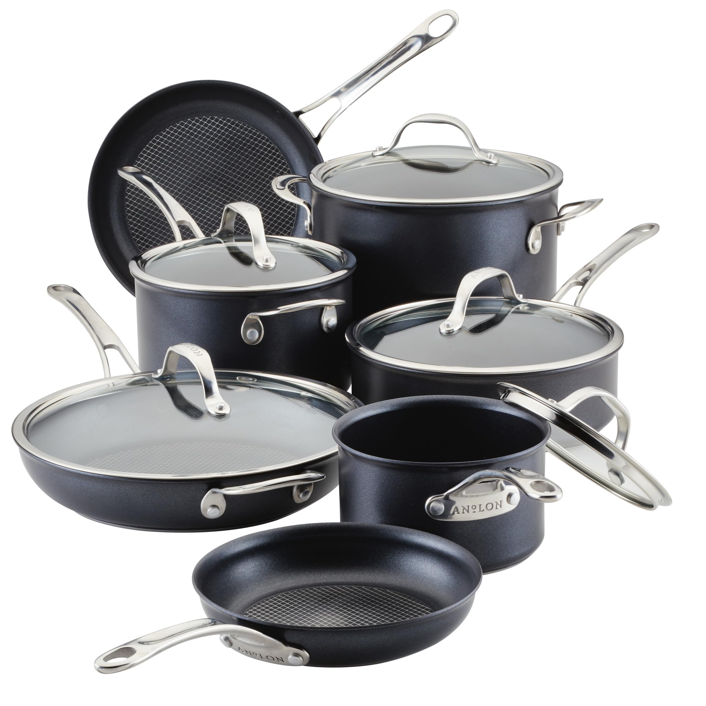 Amazon.com: Anolon Anolon X Hybrid Nonstick Nonstick Cookware Induction ...