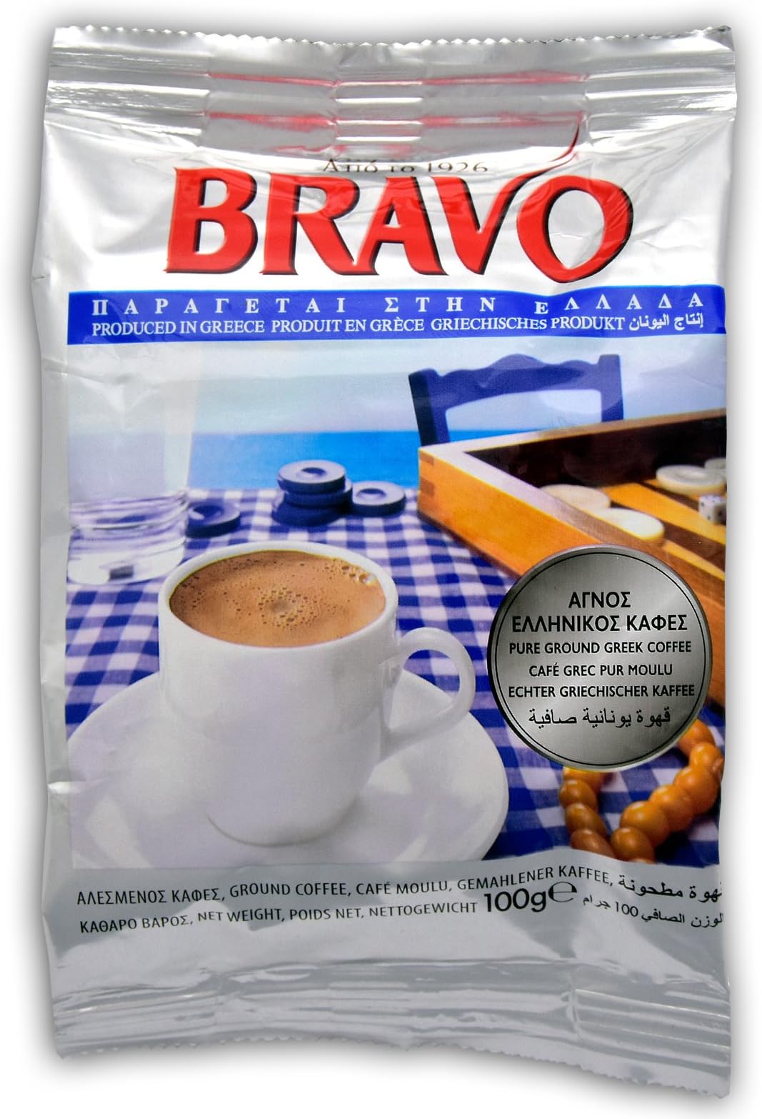 Bravo Greek Coffee Ground 100g : Amazon.co.uk: Grocery