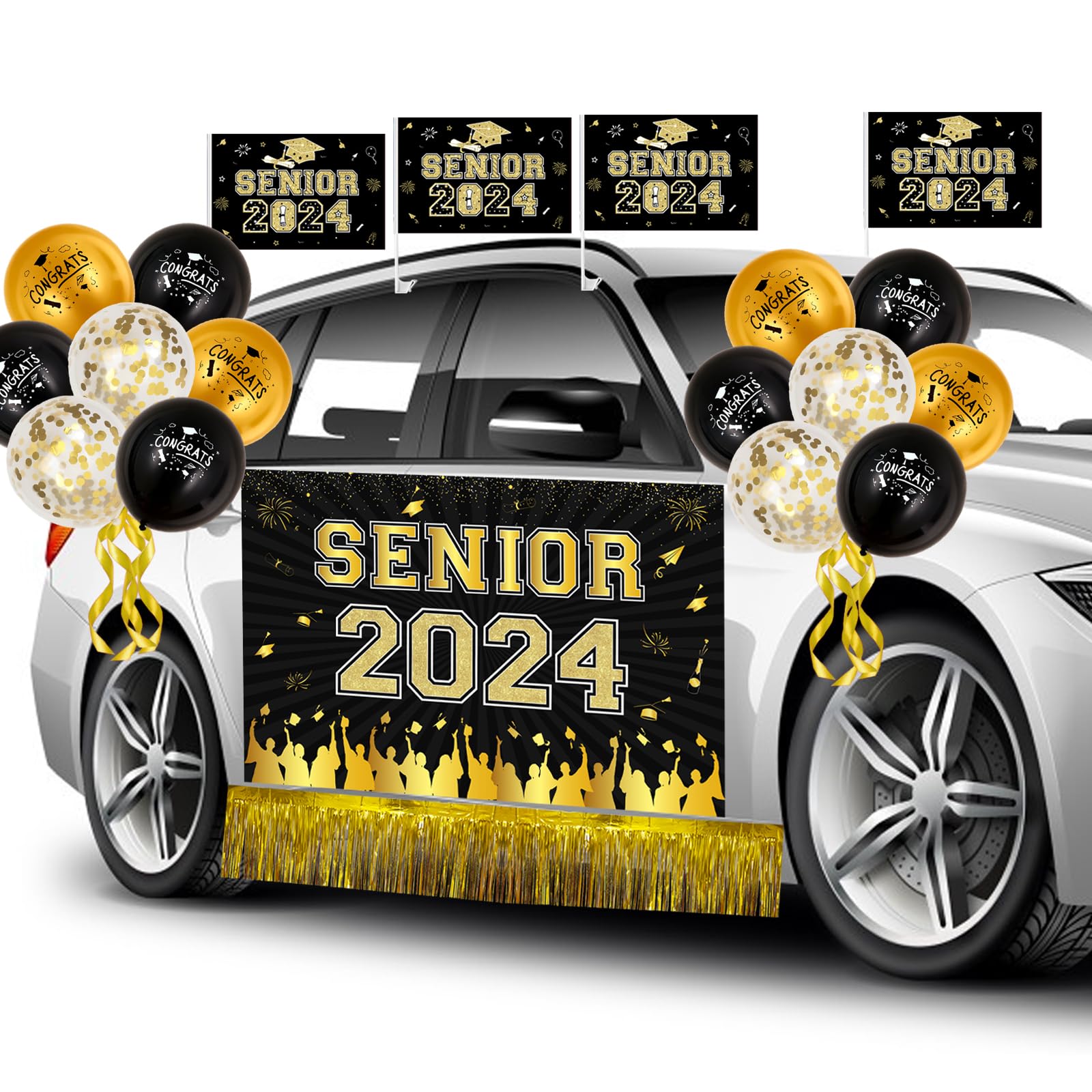 Printable Graduation Car Ecstatic Happy Graduate Stock Photo