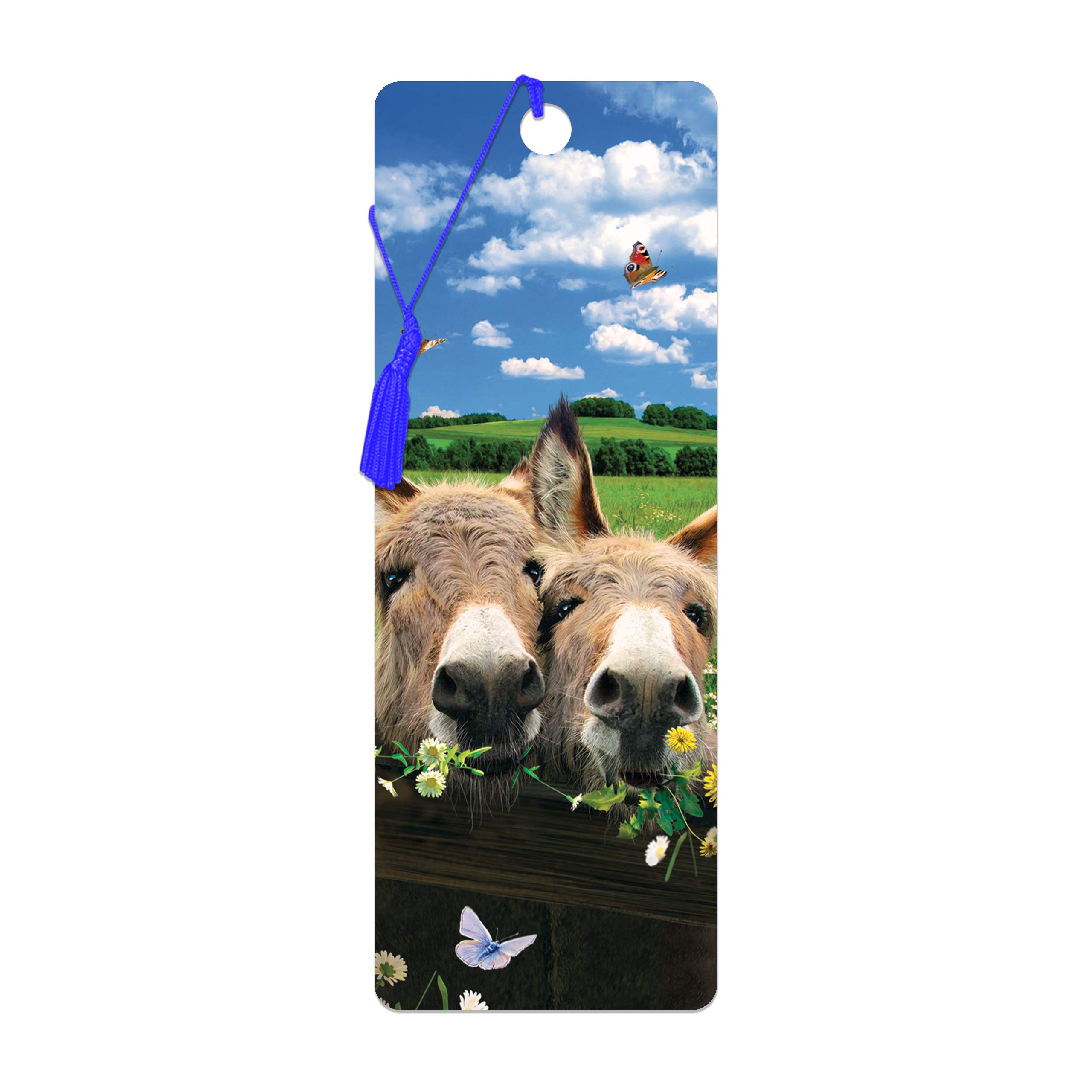 Buy 3D LiveLife Bookmark - Donkeys from Deluxebase. A Donkey Bookmark ...