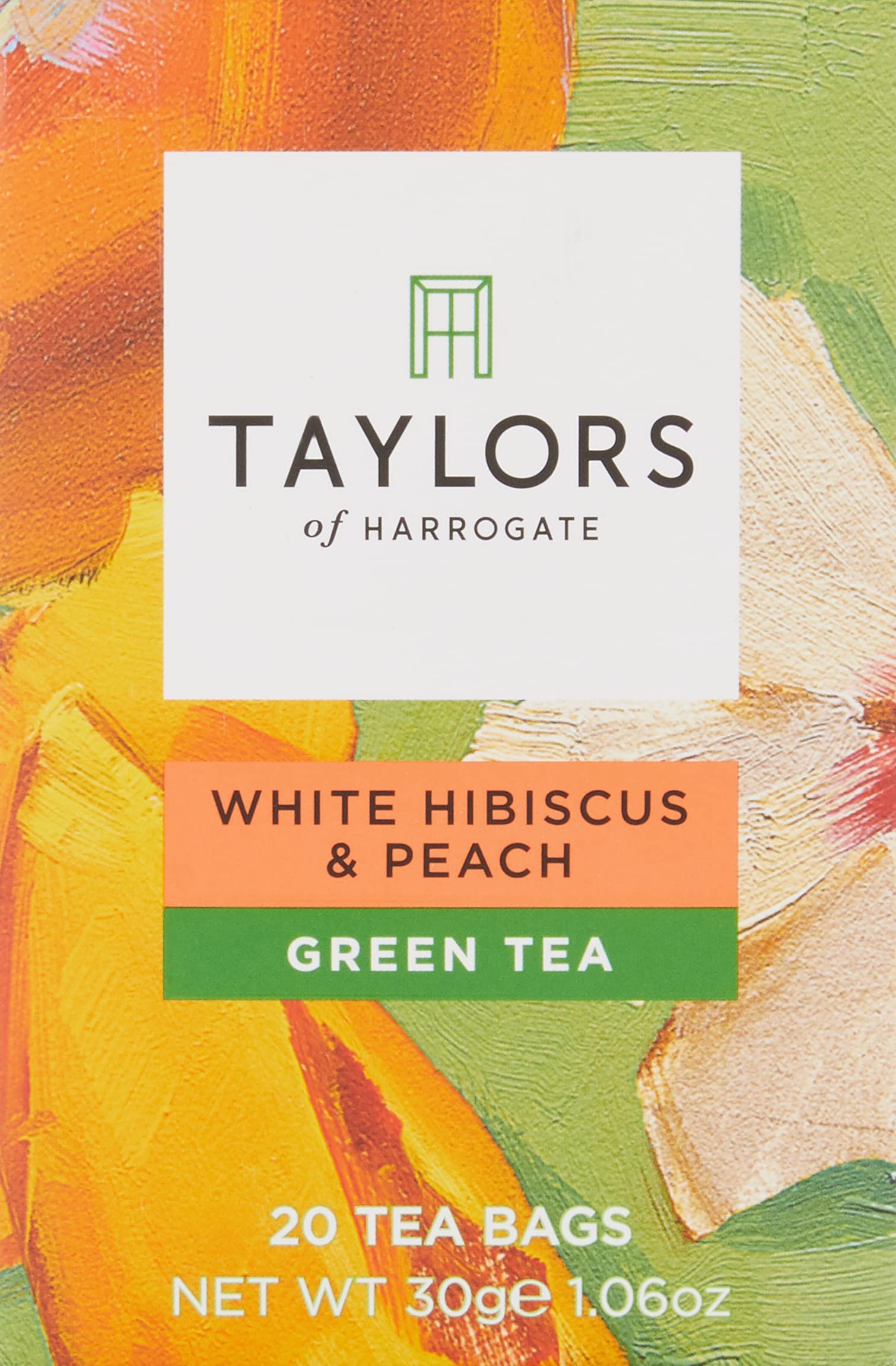 Taylors of Harrogate White Hibiscus & Peach Green Tea, 20 Teabags- Buy ...
