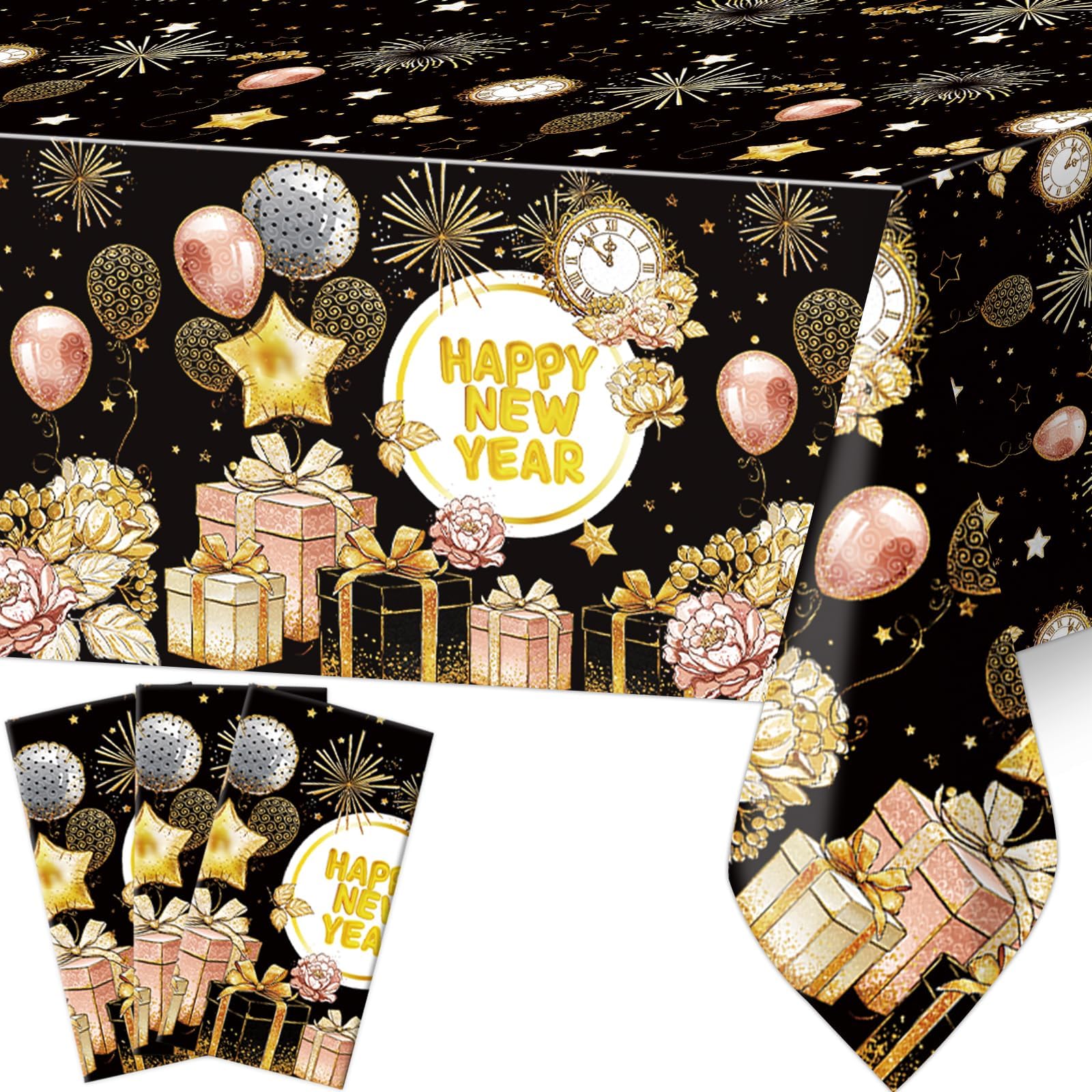 Amazon.com: Know me New Years Tablecloth Party Supplies Table ...