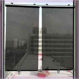 Amazon.com: Temporary Portable Window Cover Curtain,Blackout Roller Window Shades with Suction ...