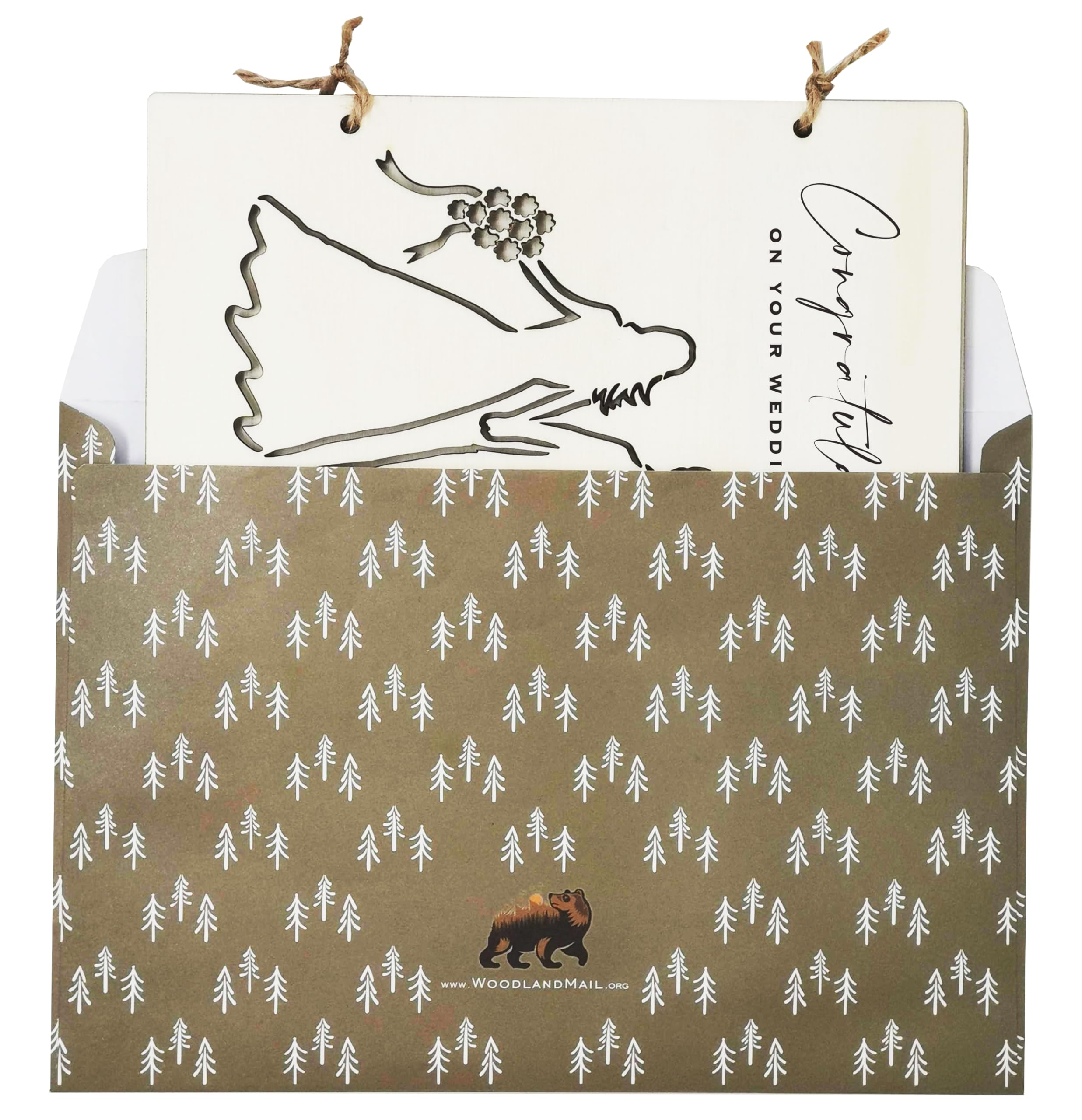 Rustic Wooden Wedding Card – Congratulations on Your Wedding Day Real ...