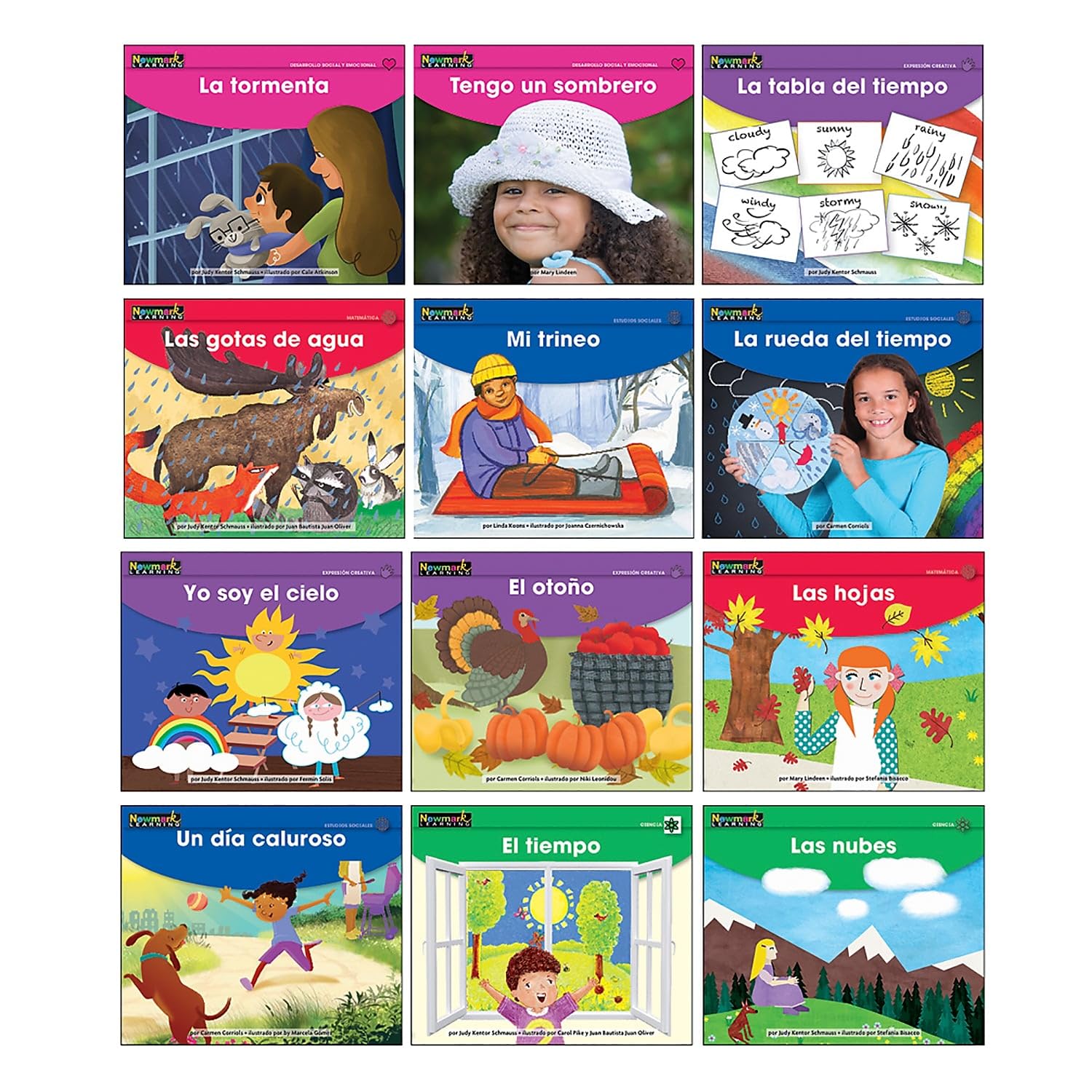 Newmark Learning Early Rising Readers Weather Theme Set, Spanish ...