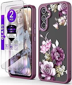 Amazon.com: DagoRoo for Samsung Galaxy A54 5G Case with Tempered Glass Screen Protector [2 Pack ...