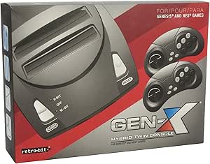 Retro-Bit -GENX-6058 Gen X Console de Jeu 2 en 1 avec 2 manettes ...