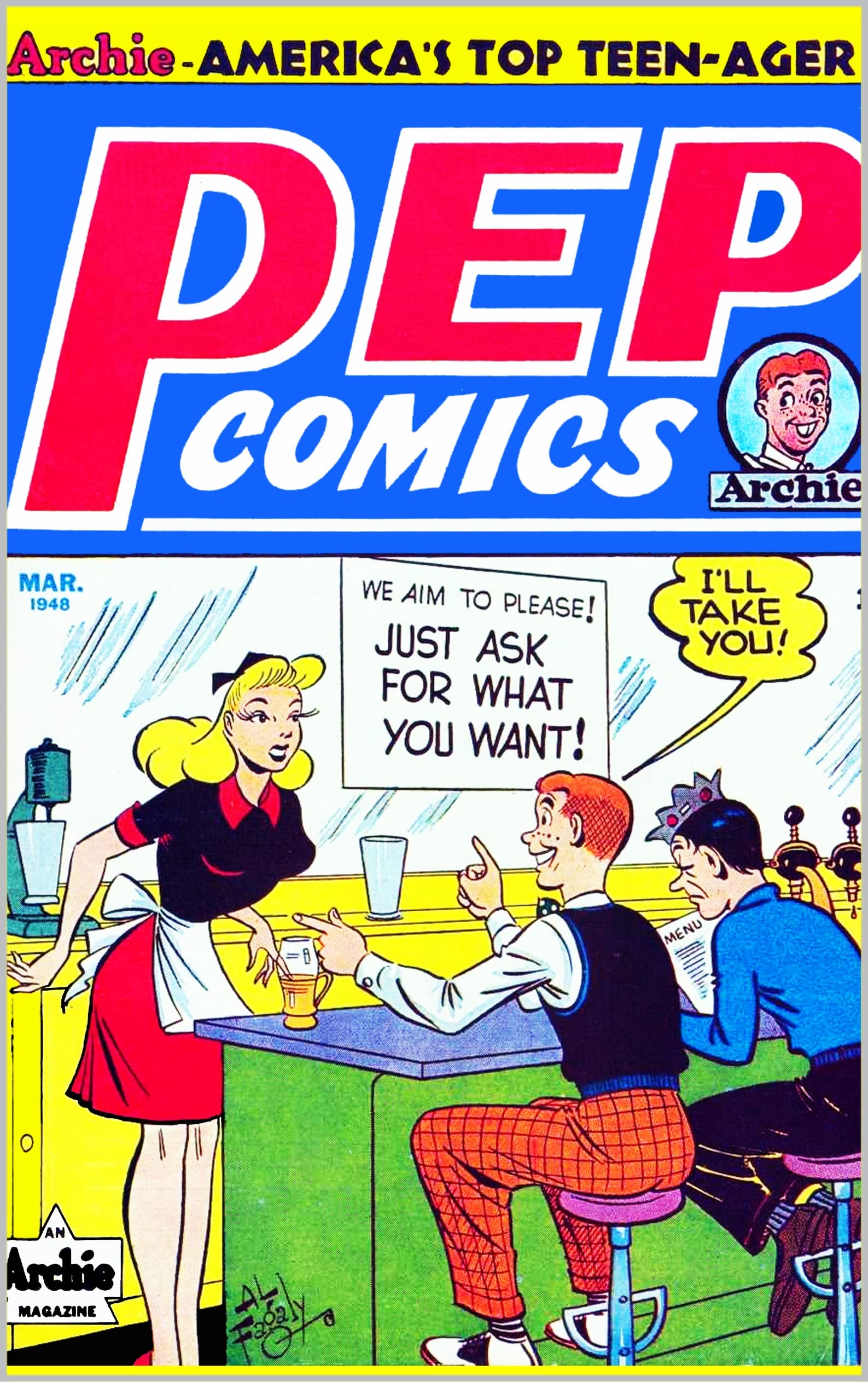 Buy ARCHIE - America's top teenager in PEP Comics: GOLDEN AGE Magazine ...