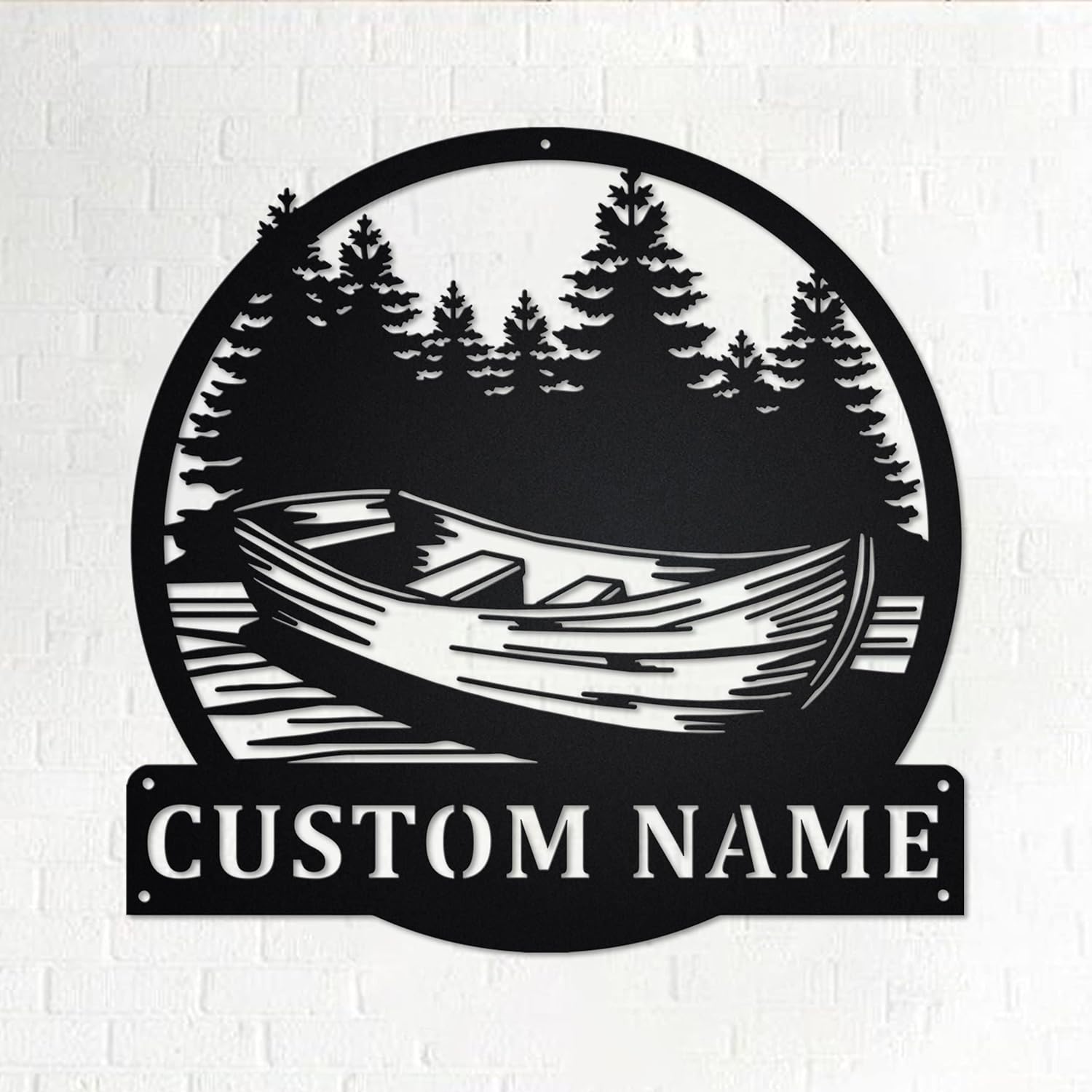 Amazon.com: Custom Kayak Canoe Boat Metal Wall Art, Personalized ...