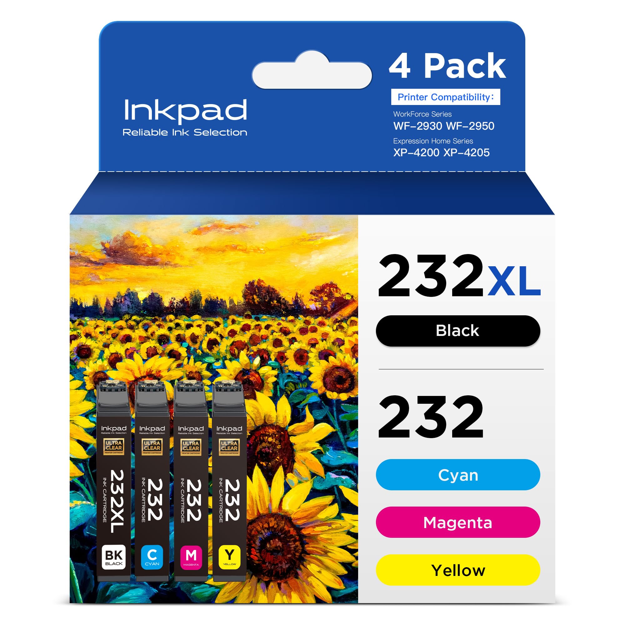 Amazon.com: iNKPAD 232XL 232 Ink Cartridges Replacement for 232XL T232 ...