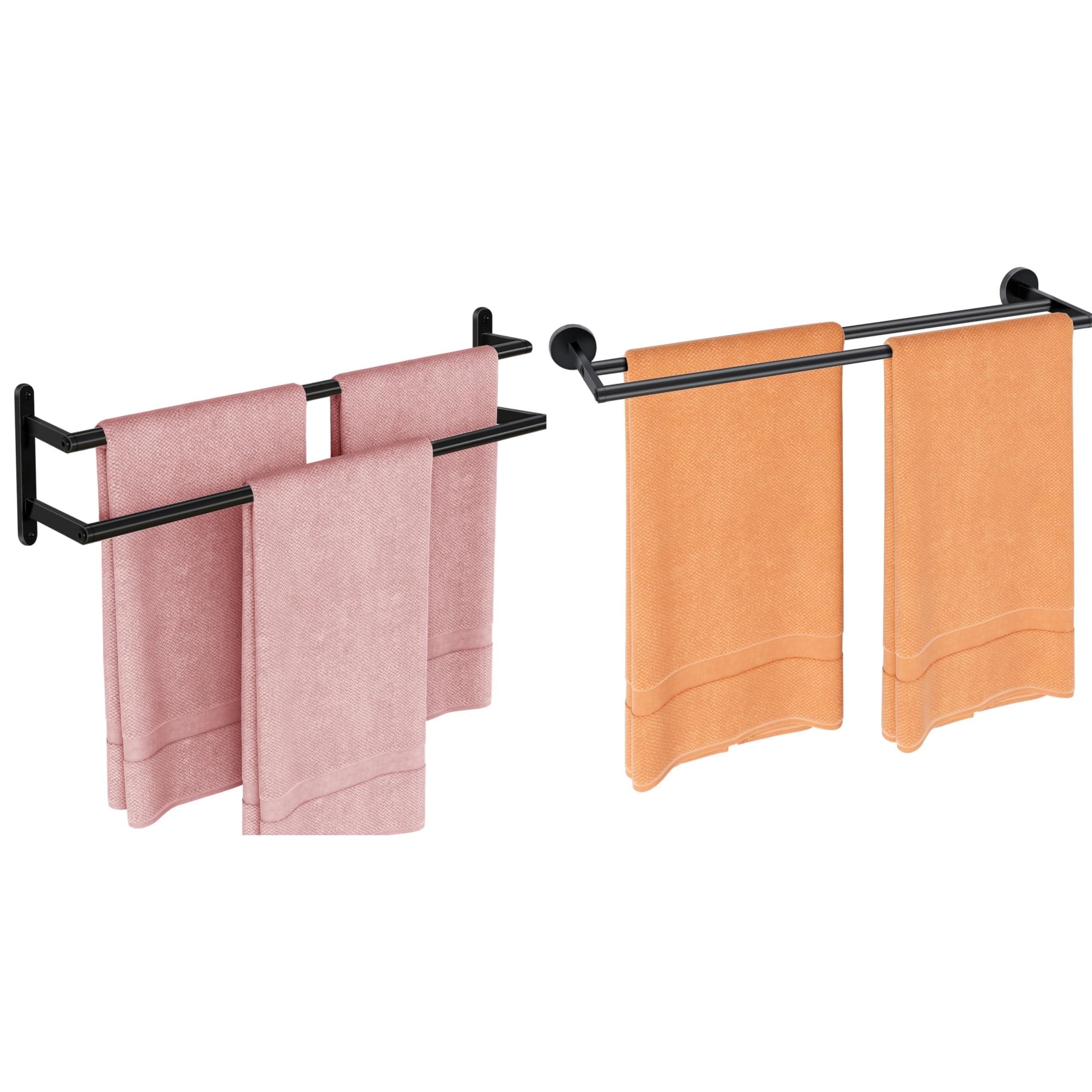 Amazon.com: Double Towel Bar, 24Inch Towel Rack for Bathroom, Stainless ...