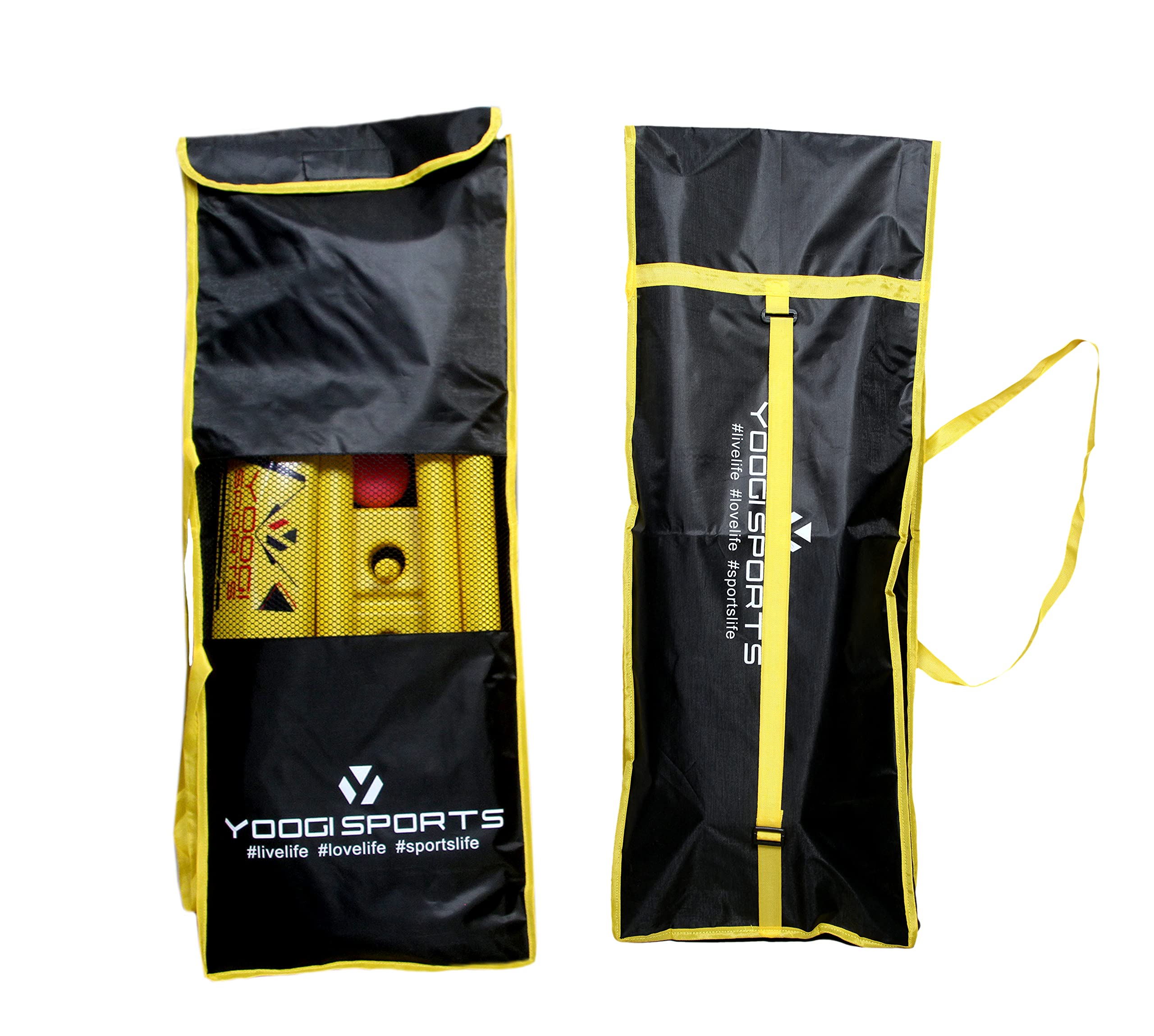 All in ONE Plastic Stump Set - BAT, Stumps, Base, BAILS, Balls and ...