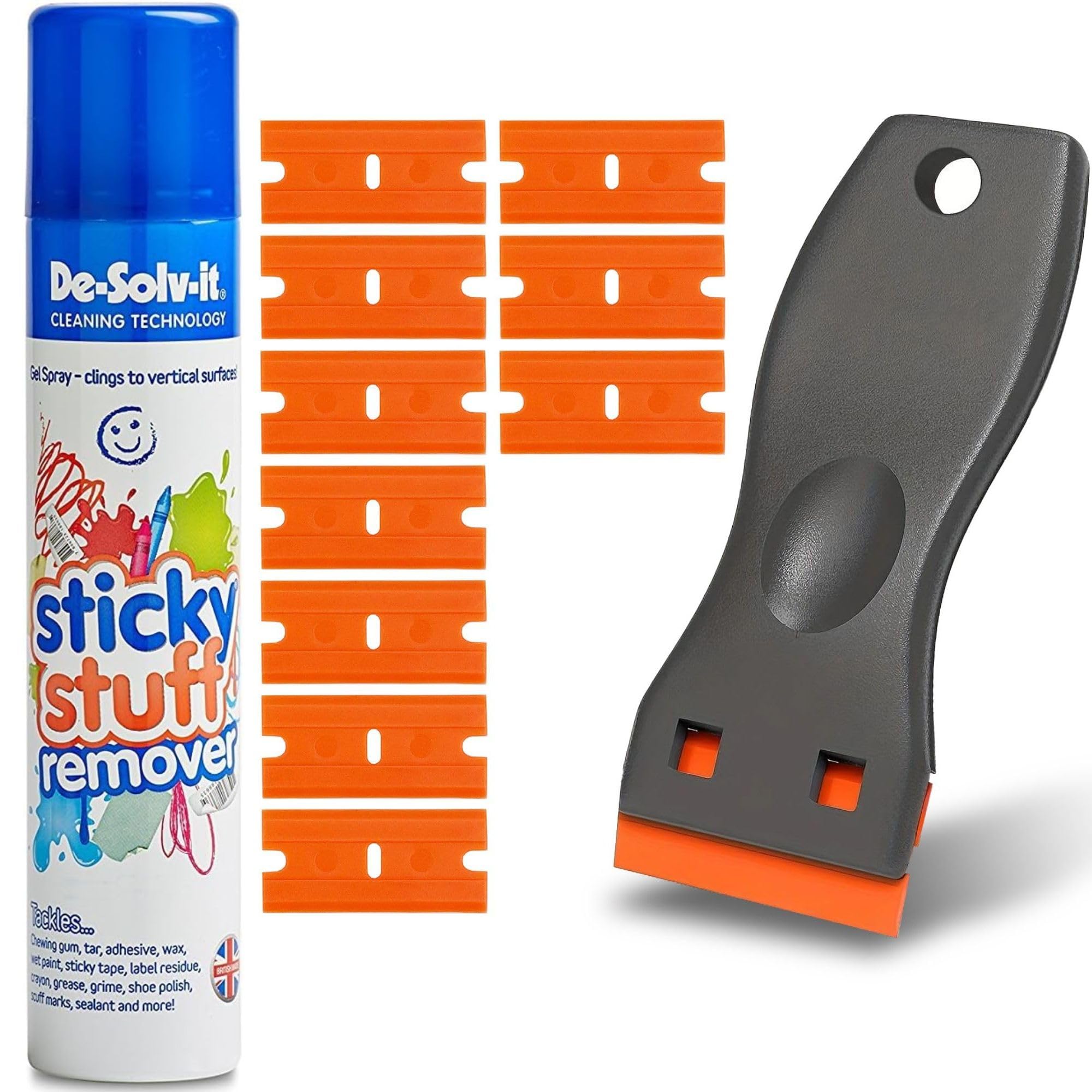 Sticky Stuff Remover Kit 1 pack (100ml) De Solv It Sticky Remover Spray ...