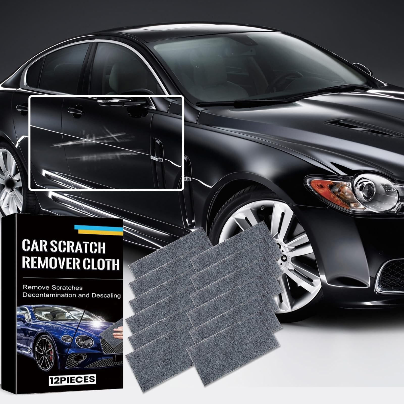 12-Pack Nano Sparkle Cloth for Car Scratches, Nano Magic Cloth Scratch ...