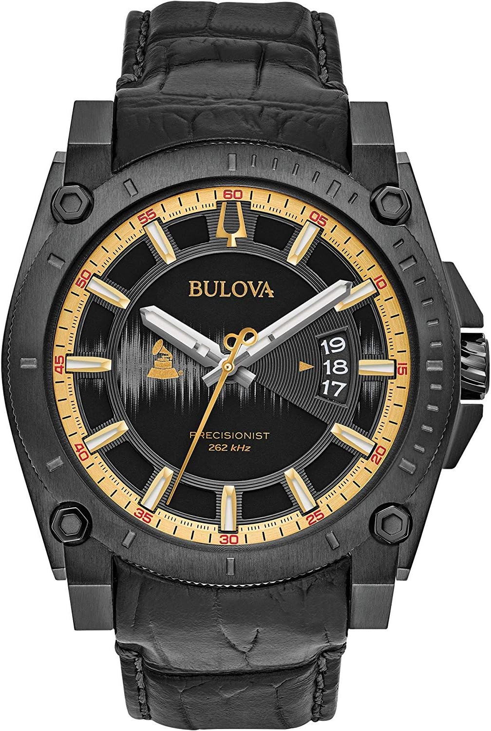 Bulova Men's Analogue Quartz Watch with Leather Strap 98H51 : Bulova ...