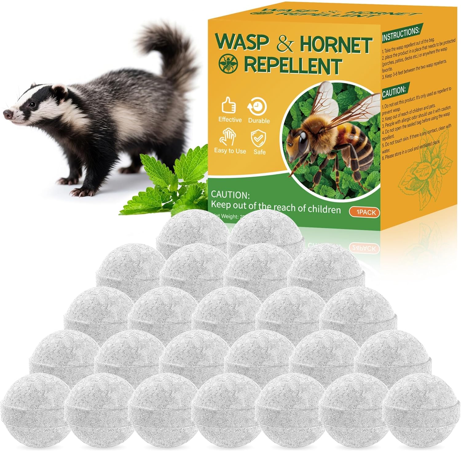 Amazon.com : 24 Pack Sknuk Repellent Outdoor - Raccoon Repellent ...