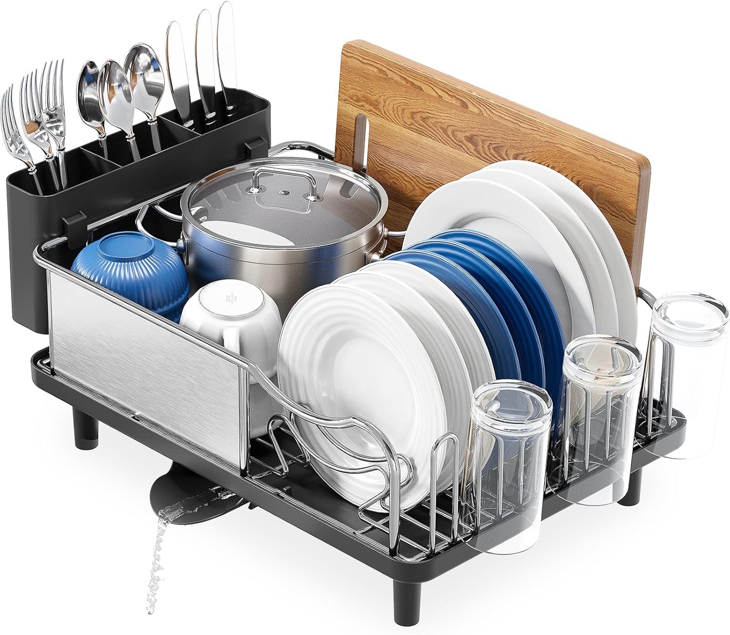 Urackify Dish Rack, 304 Stainless Steel Dish Drying Rack for Kitchen ...