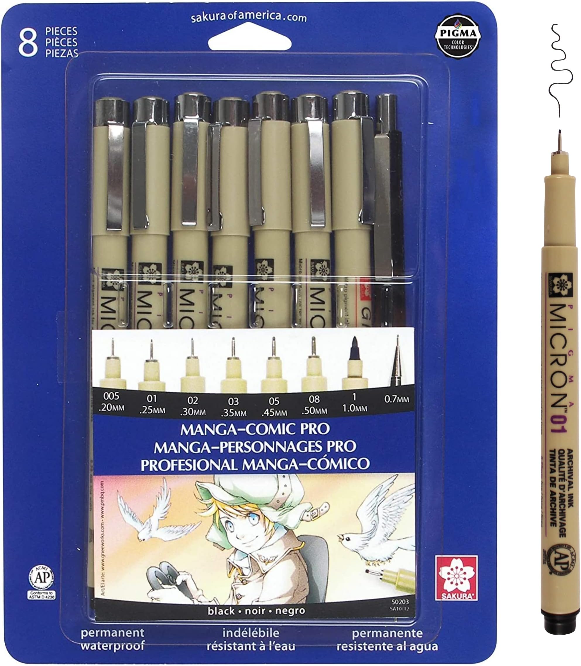 SAKURA Manga Comic Kit, Black : Amazon.in: Office Products