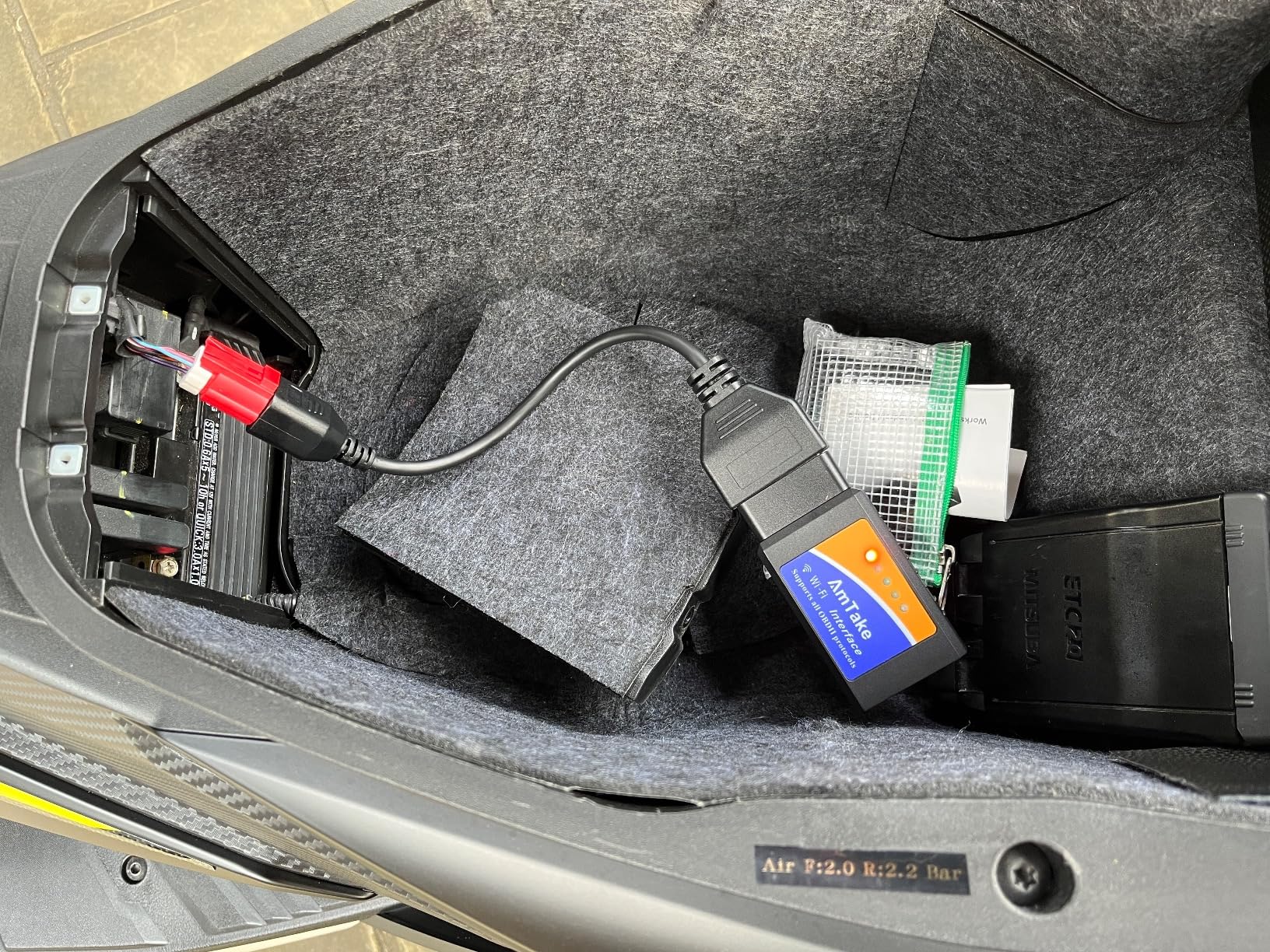 Amazon.co.jp: SuperOBD Euro5アダプター用 6ピン Motorrad Bike Diagnose OBD ...