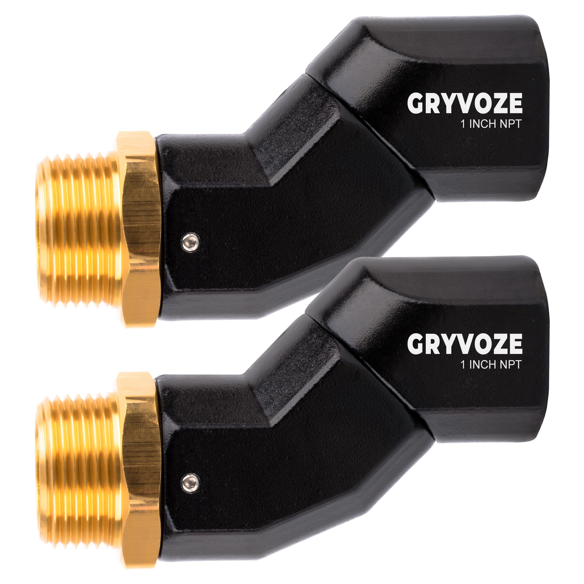 Snapklik.com : GRYVOZE 2PCS 1 Inch NPT Fuel Hose Nozzle Swivel - Multi ...