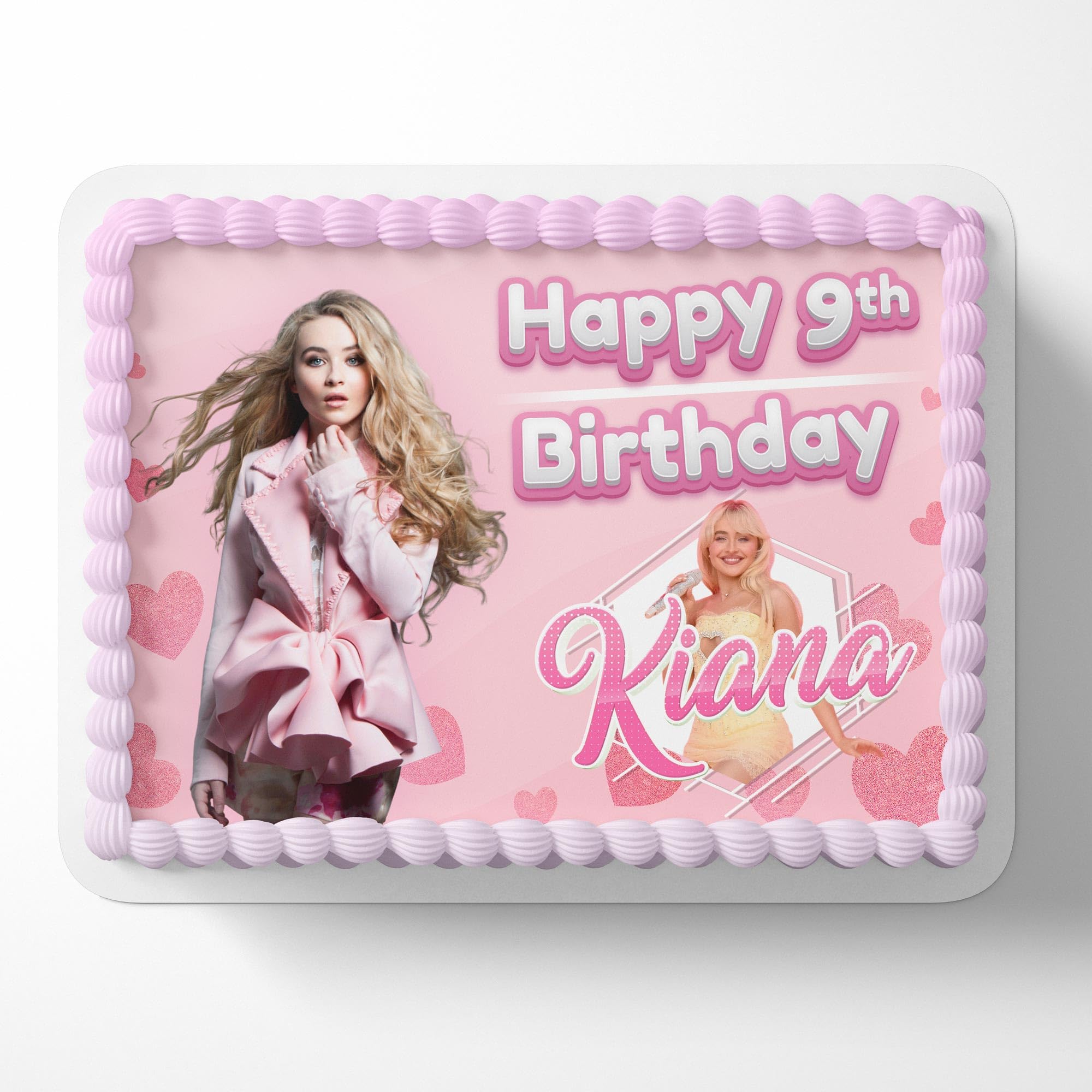 Amazon.com: Cakecery Sabrina Carpenter Edible Cake Image Topper ...