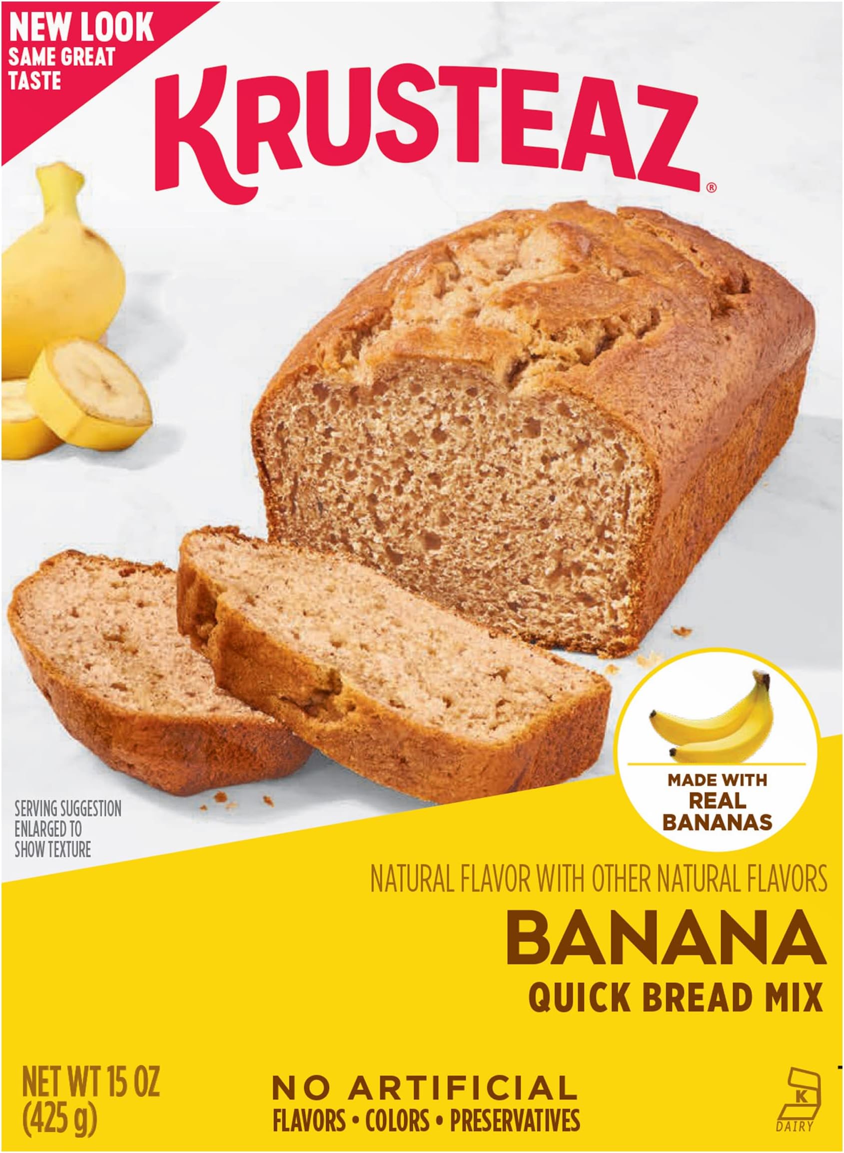 Amazon.com : Krusteaz Cinnamon Swirl Quick Bread Mix, Includes Cinnamon ...