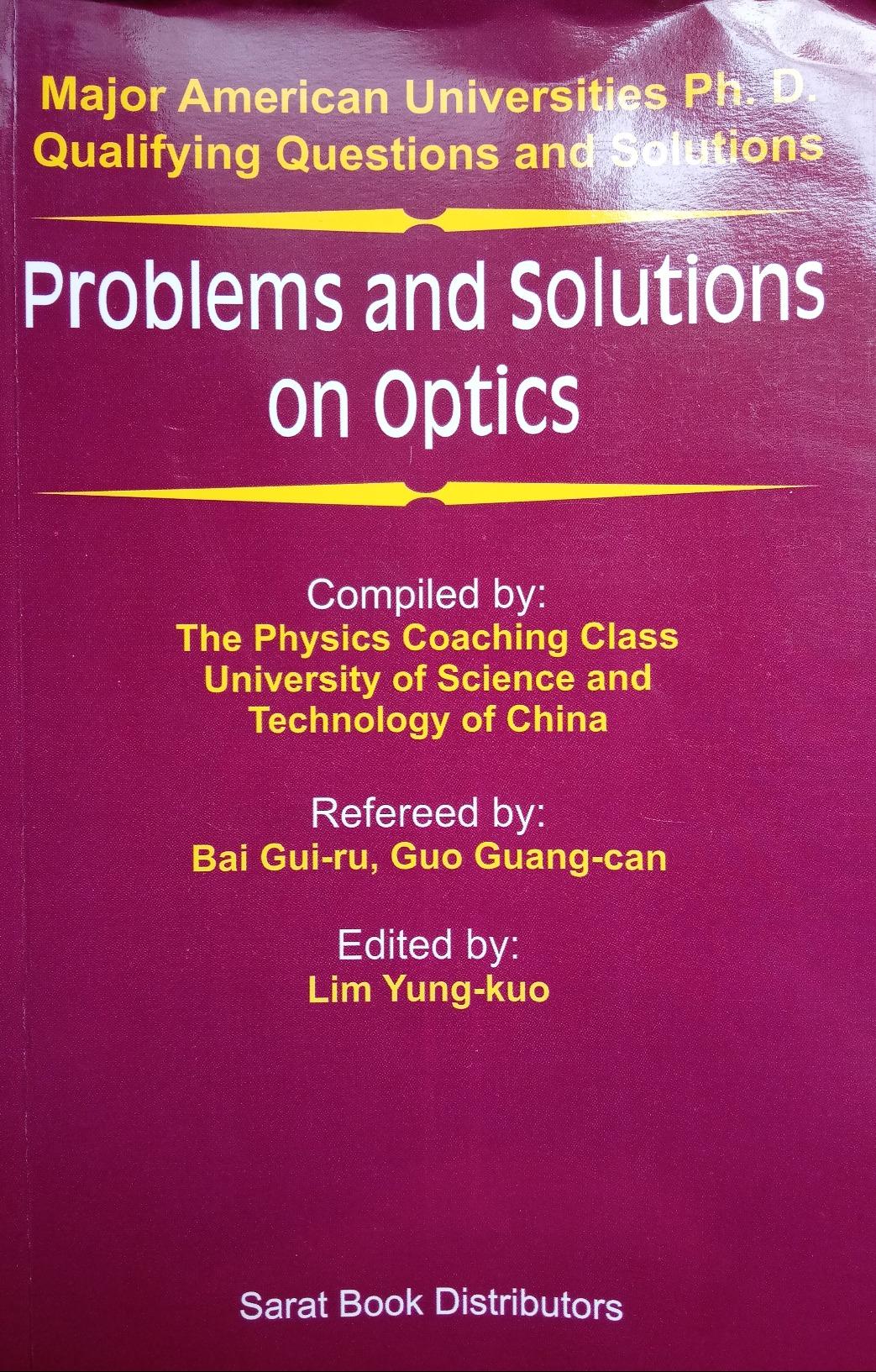 Buy Problems and Solutions on Optics Book Online at Low Prices in India ...
