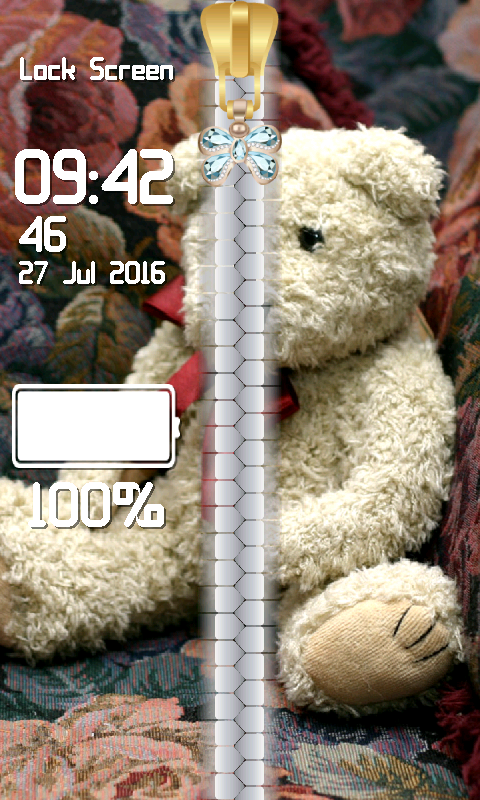 Teddy Bear Zipper Lock Screen:Amazon.com:Appstore for Android