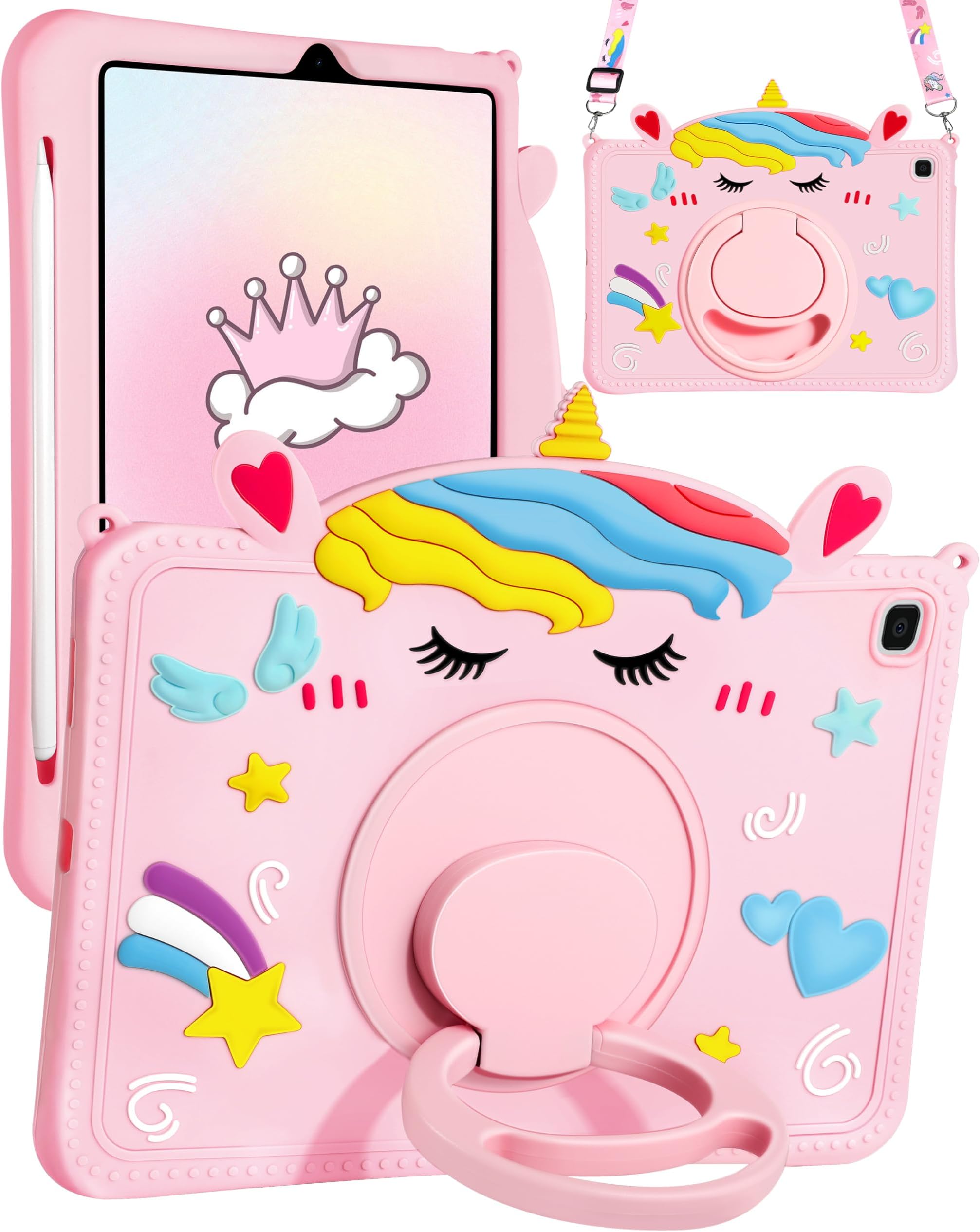 Amazon.com: Vorhcaum for Galaxy Tab S6 Lite 10.4''2022/2020 Kids Girls ...