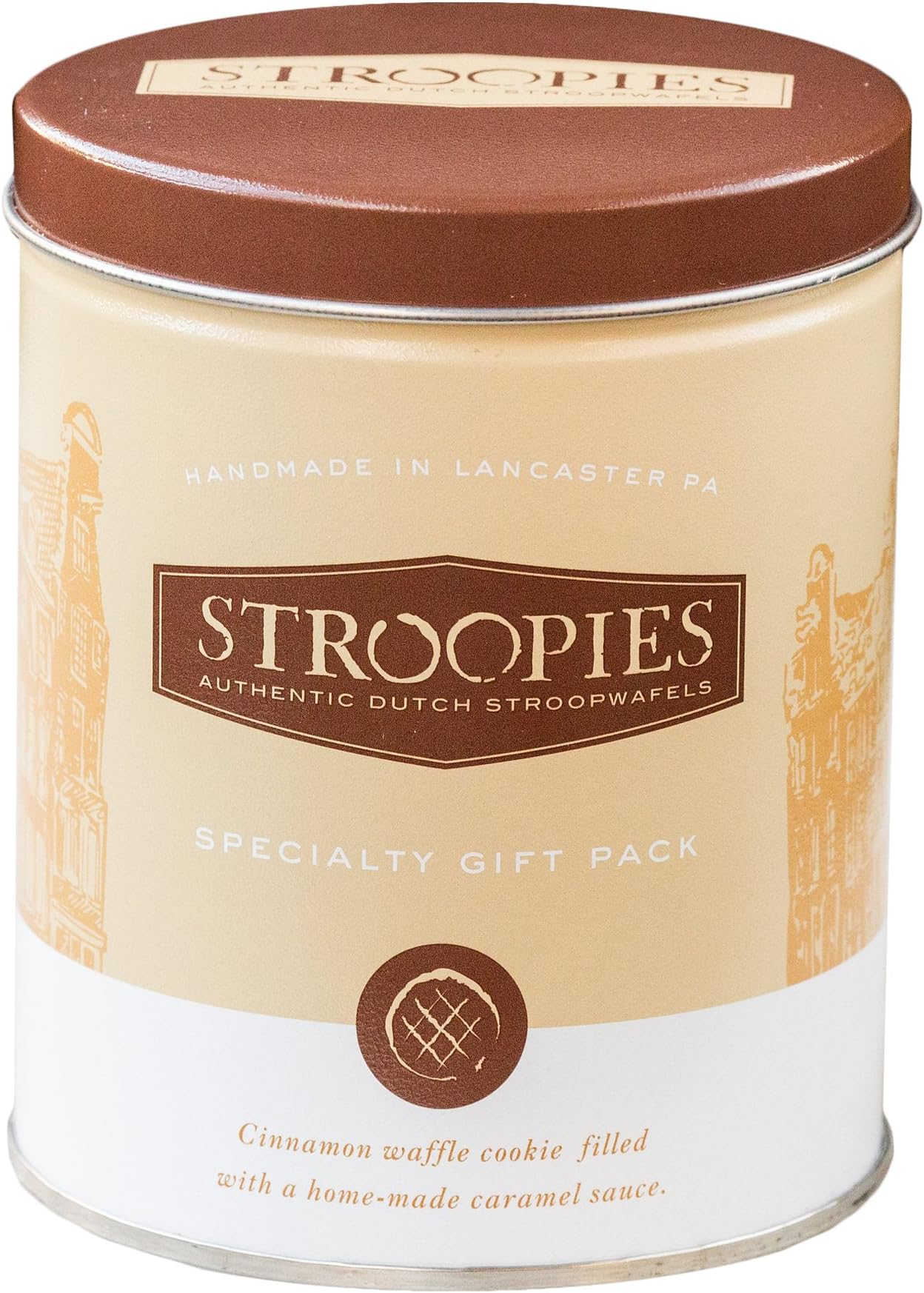 Amazon.com: Stroopies, Inc. Dark Chocolate Dipped Stroopwafel Tin ...