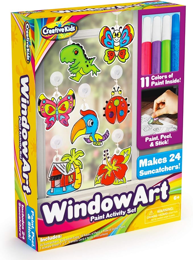 Amazon.com: Creative Kids Window Paint Art Kit – Make Your Own ...
