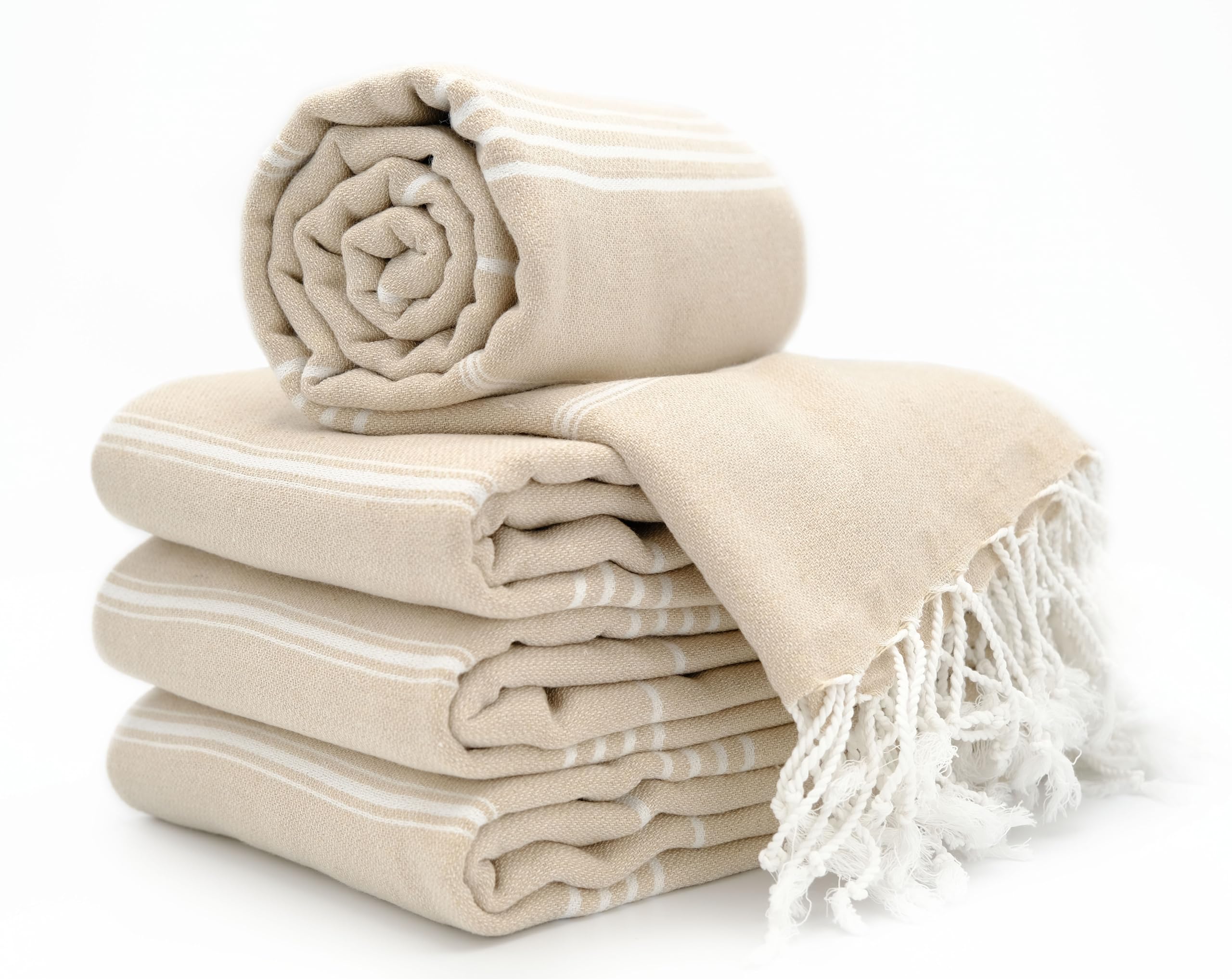 Amazon.com: PARK&OZ ( 4 Pack ) Turkish Cotton Lightweight Towel | Pre ...