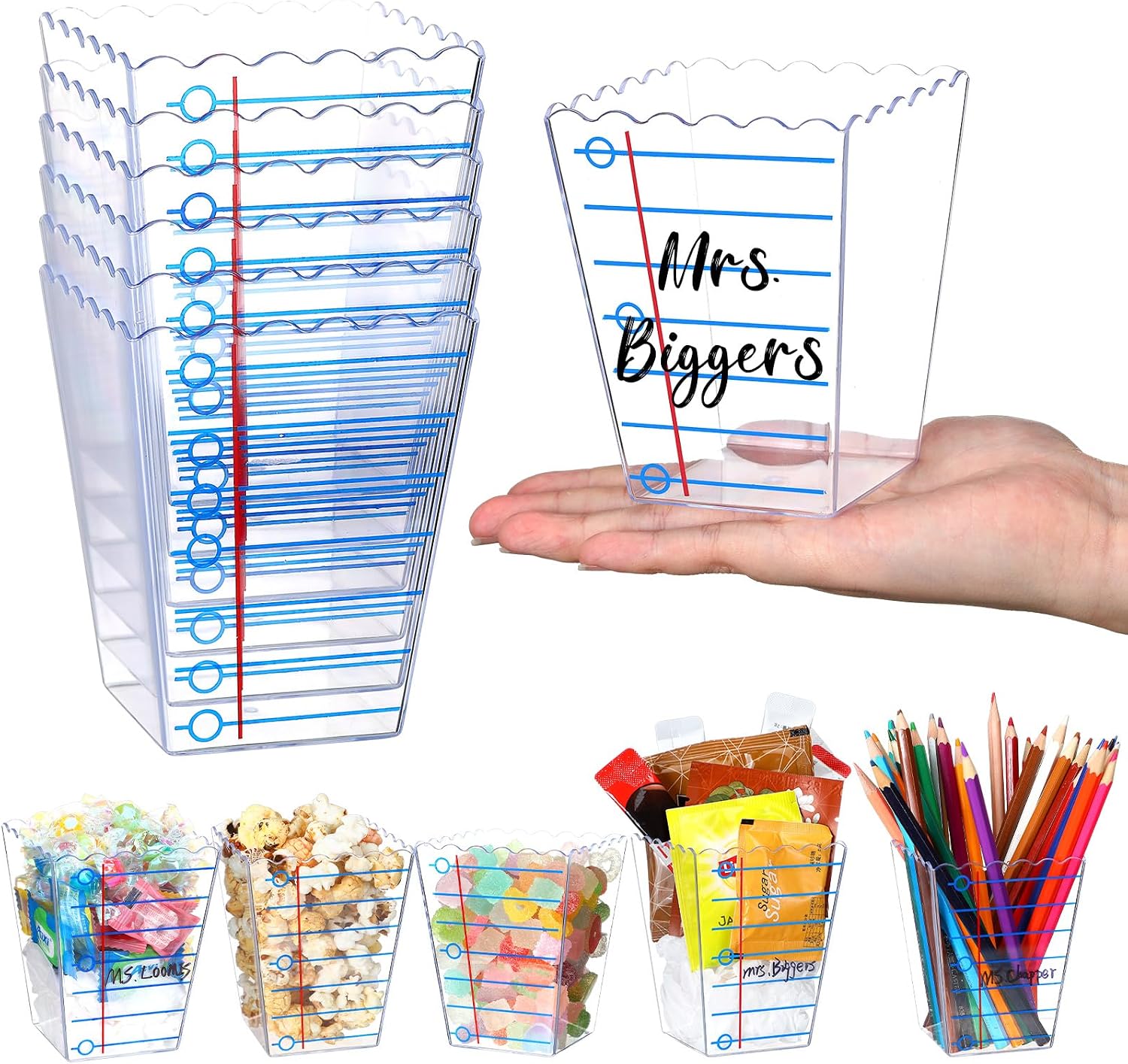 Amazon.com | Mimorou 6 Pcs Teacher Gift Box Christmas First Day of ...