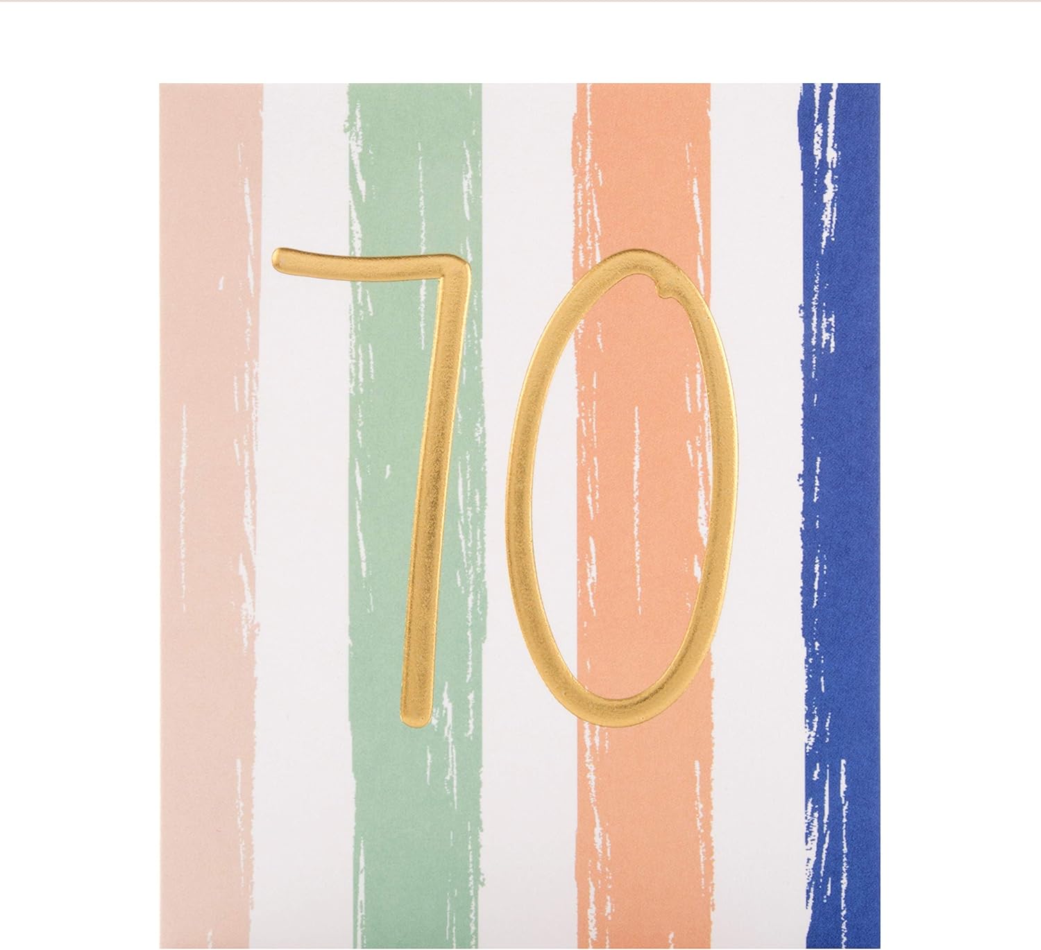 Amazon.com : 70TH Birthday Card from The Hallmark Studio - Embossed ...