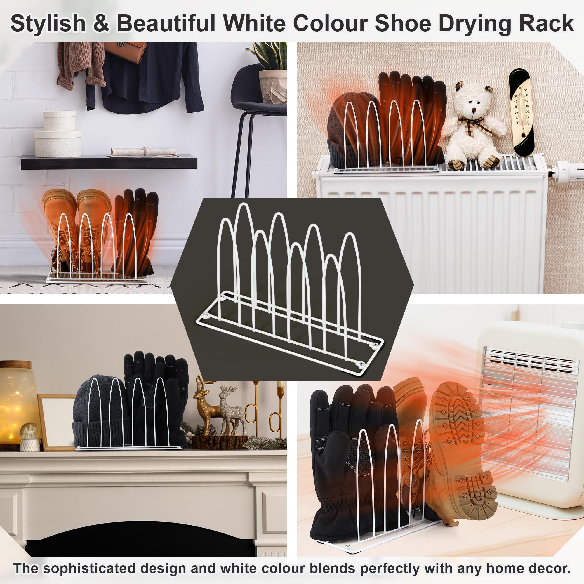 Snapklik.com : Dunkive 2 Pack Metal Shoe Drying Rack, Shoes, Boot, And ...