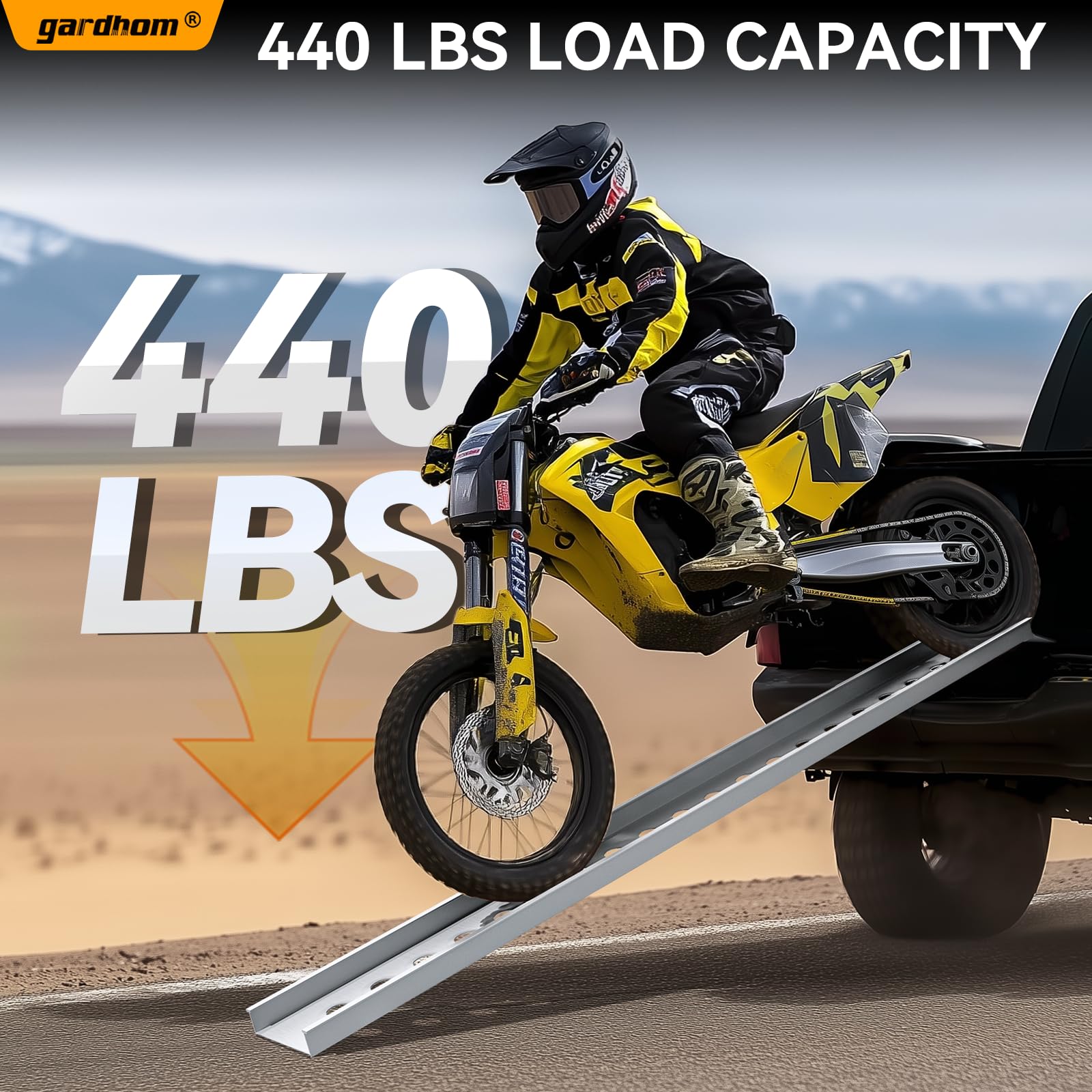 Snapklik.com : Gardhom Motorcycle Ramp Dirt Bike Ramp Aluminum ...