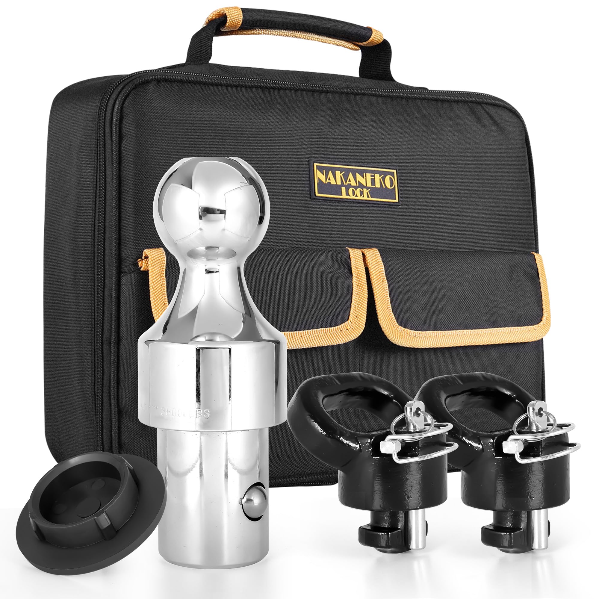 Amazon.com: NAKANEKO 60638 Puck System Gooseneck Hitch Ball Kit, 2-5/16 ...