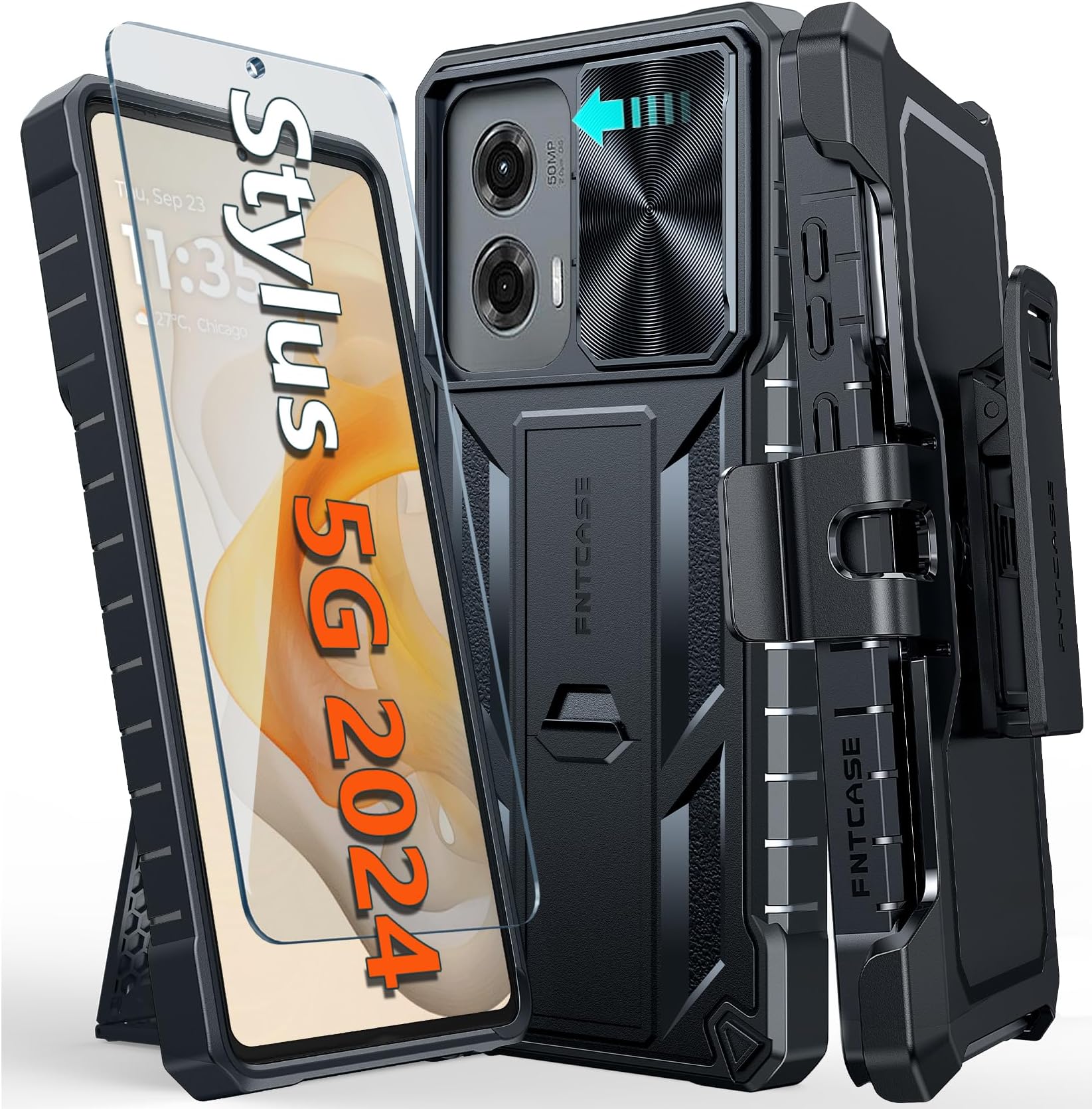 Amazon.com: FNTCASE for Motorola Moto G-5G-2024 Case: Dual Layer ...