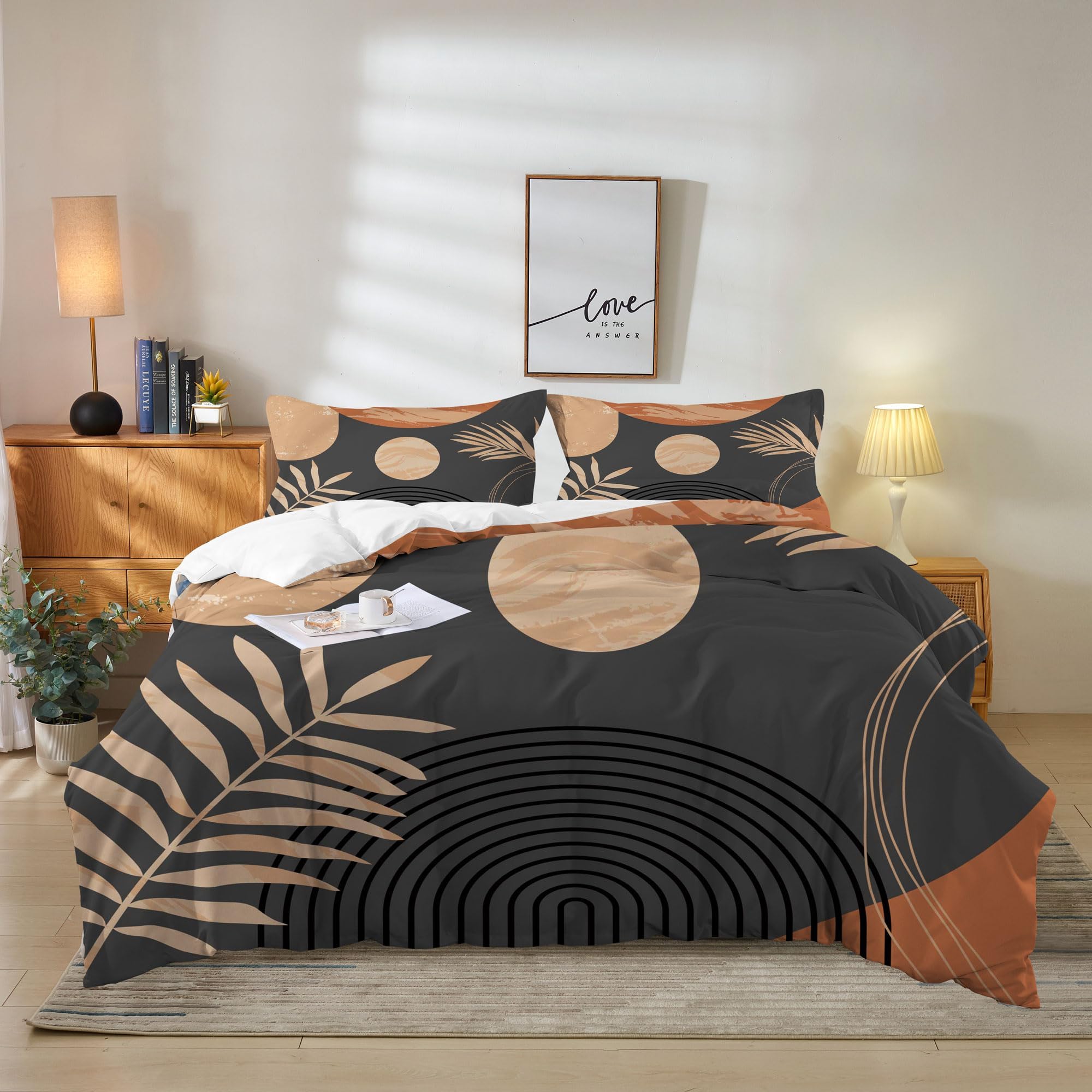 Amazon.com: Msocio Boho Duvet Cover King 3 Pieces Soft Washed ...