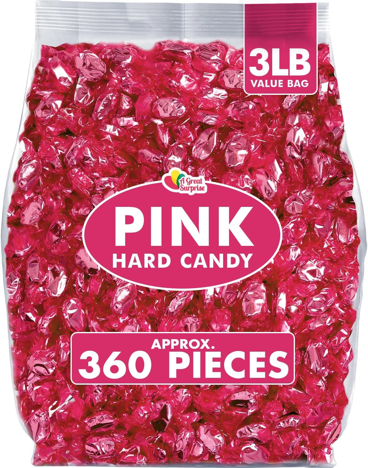 Amazon.com : Pink Candy - 3 Pounds - Tutti Fruitti - Hot Pink Candies ...