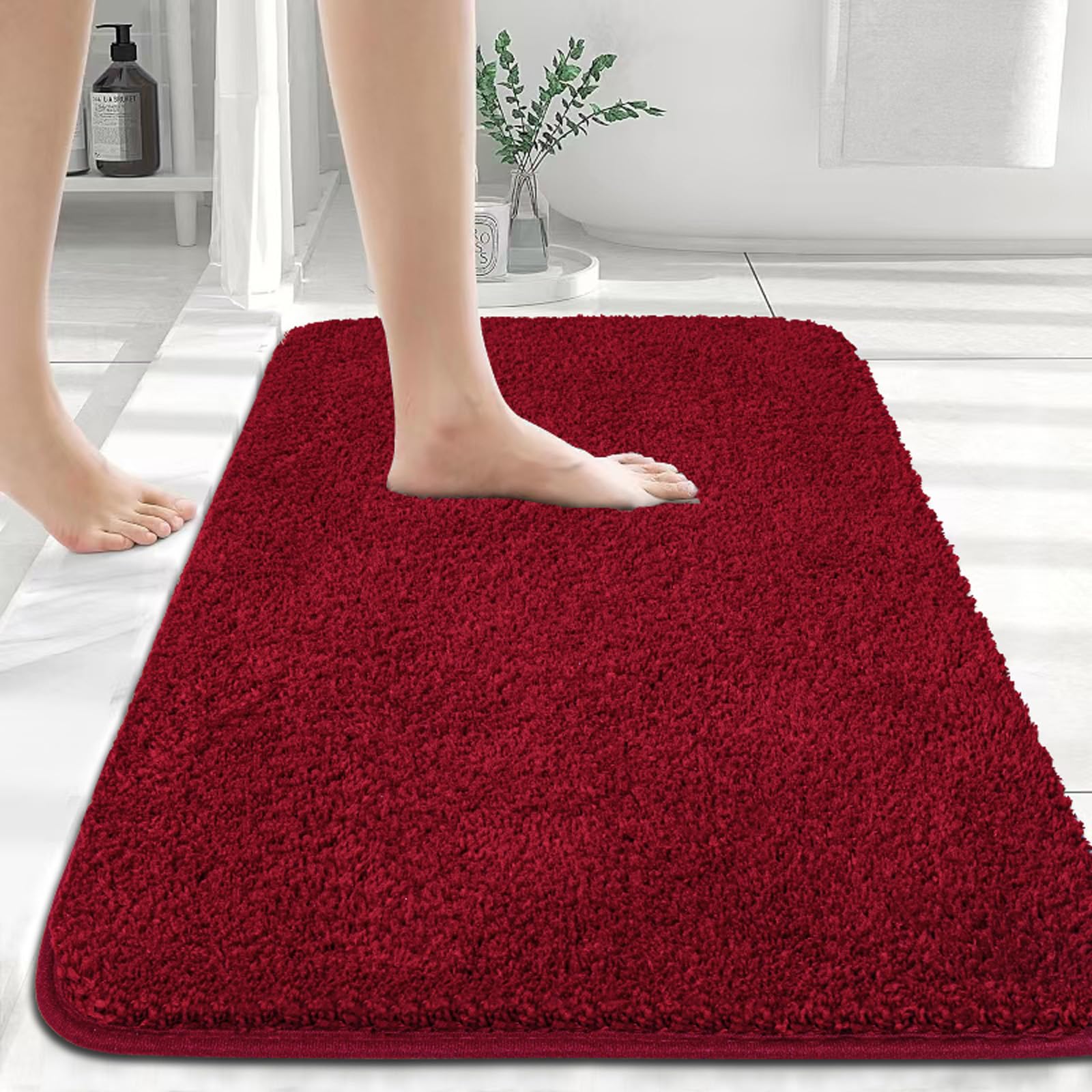 Myting Bath Mats for Bathroom 70x120 cm Large Bath Mat, Soft Microfibre ...
