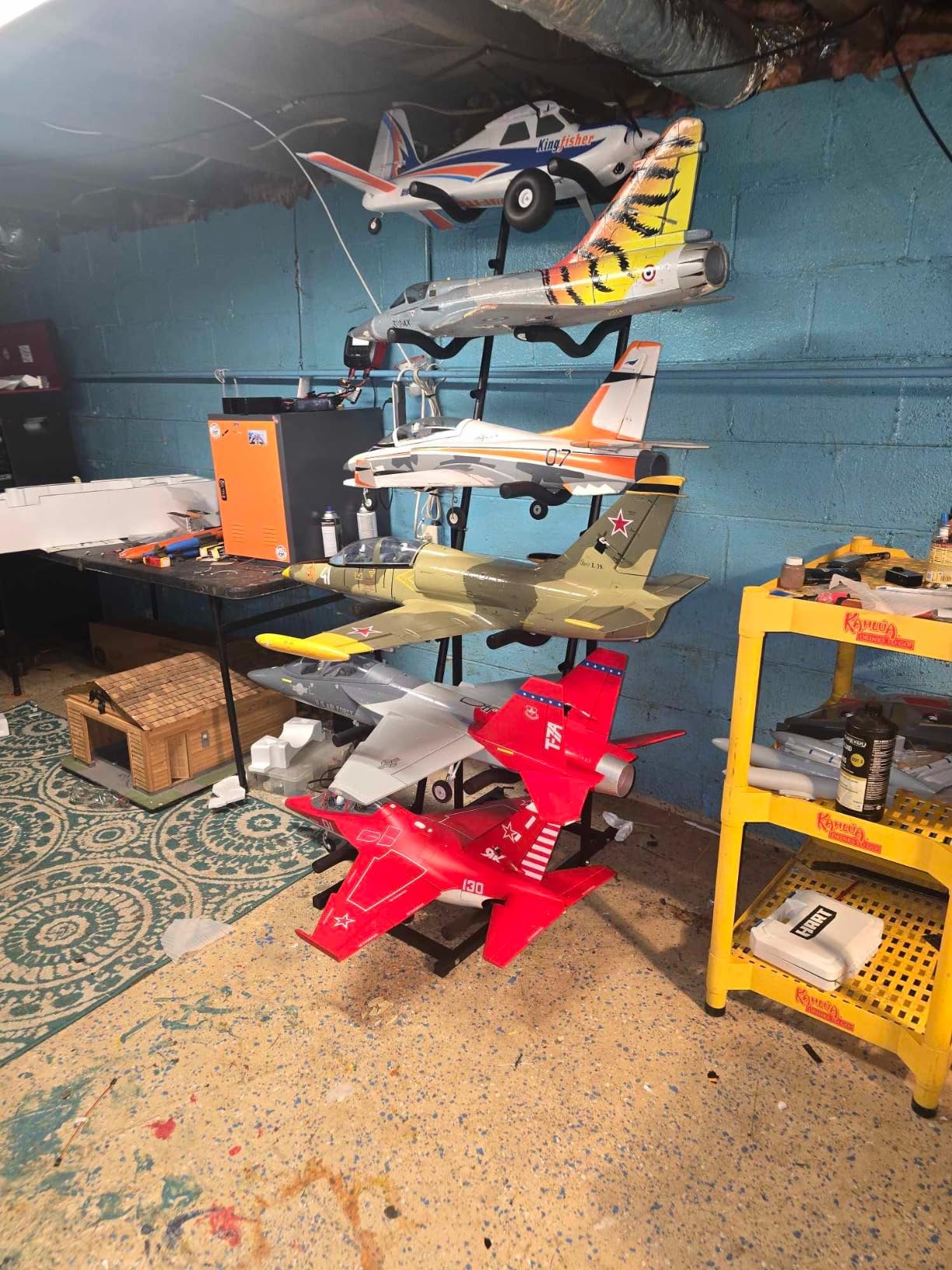 Amazon.com: FMS Model Airplane Stand RC Airplanes Storage Rack System ...