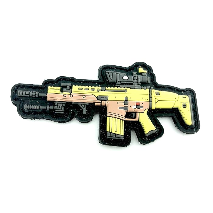 Buy Various Machine Gun Assault Airsoft Rifle Morale PVC Fan Patch ...