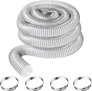 Amazon.com: MLOLM 4in Dust Collection Hose Flexible Pvc Dust Collection ...
