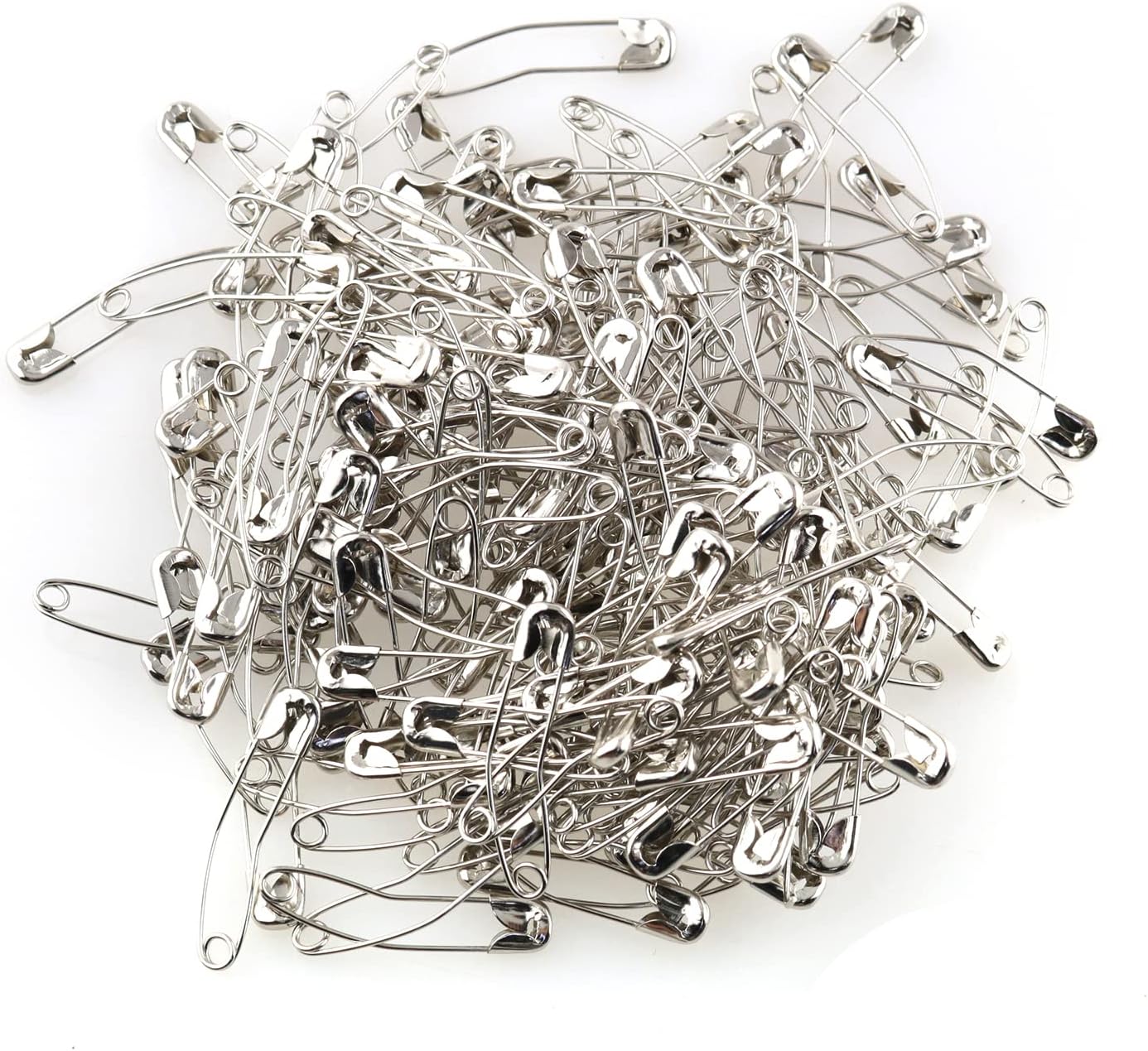 Amazon.com: Safety Pins TAODAN 100pcs 28mm Metal Curved Safety Pins ...